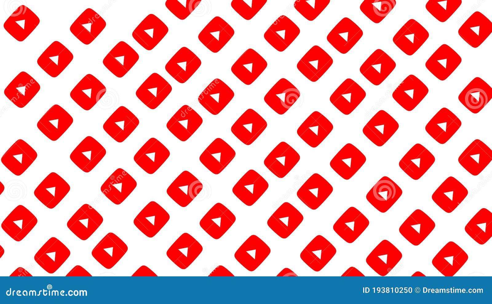 Youtube seamless pattern stock vector. Illustration of youtube - 193810250