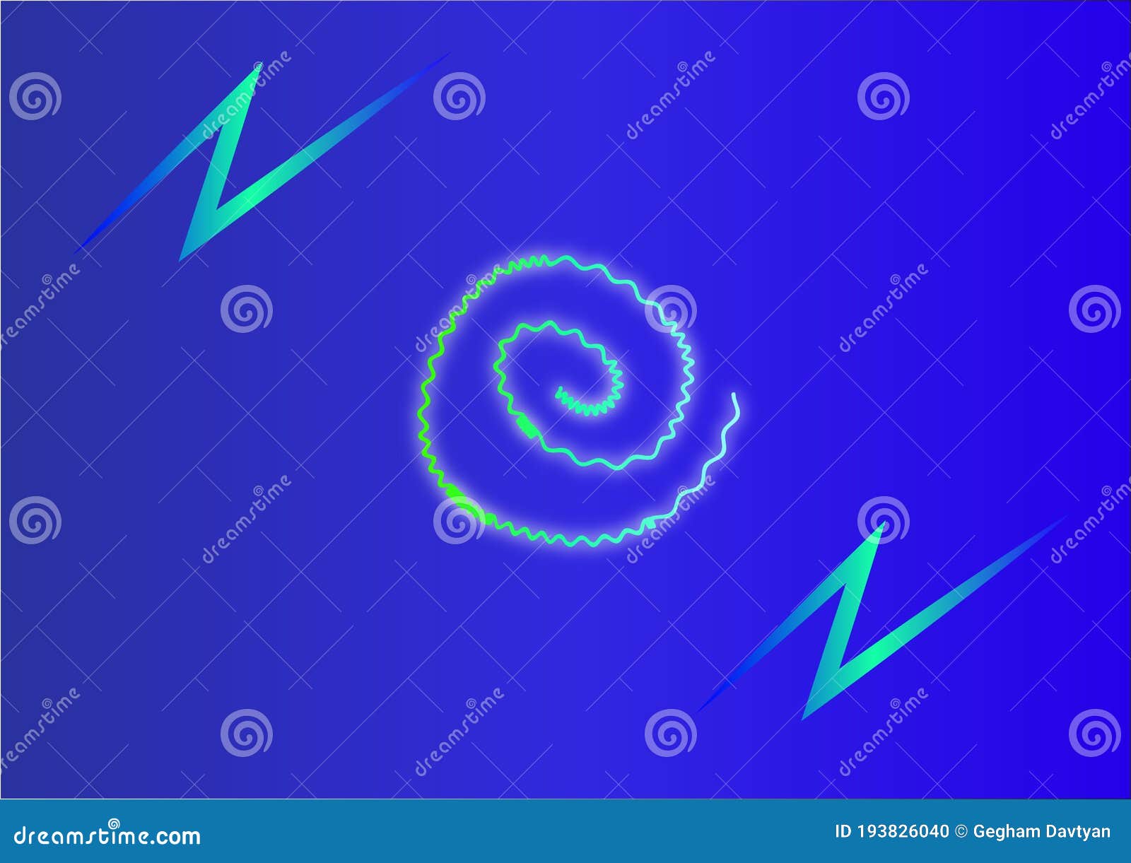 Abstract Signs on Blue Abstract Backgrounds Stock Illustration ...