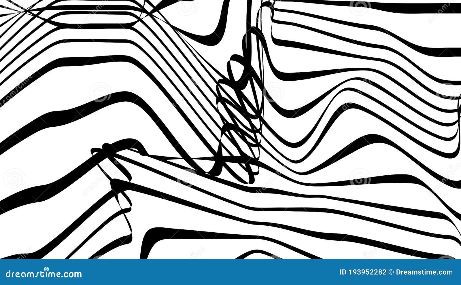 Zebra Lines Pattern Wavy Lines Black and White Stock Vector ...