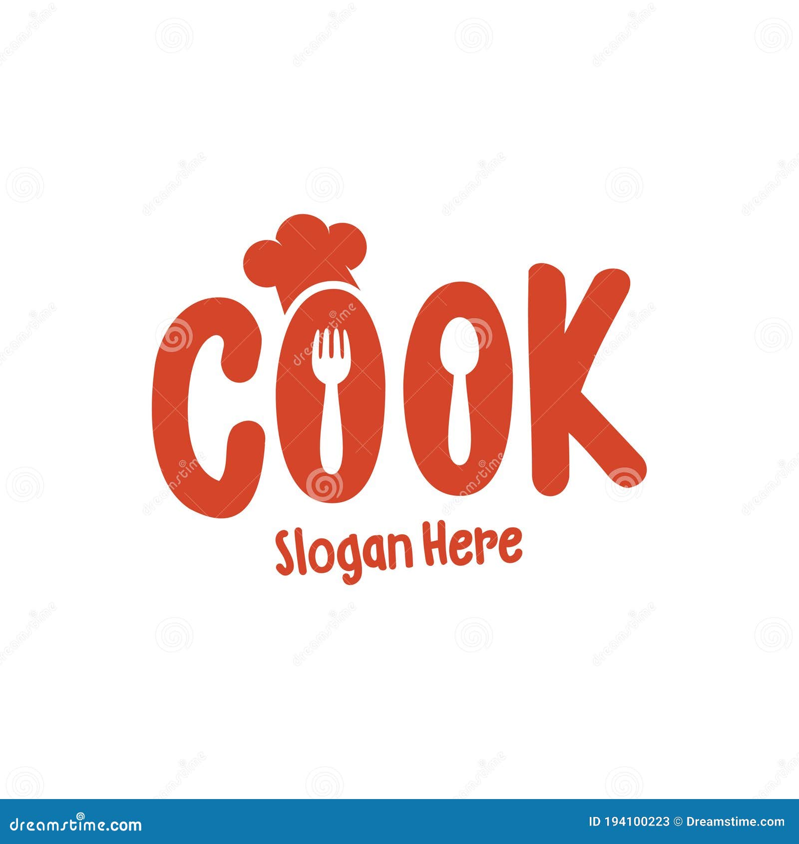 Logo for Cooking Company with Word Mark Style Stock Vector ...