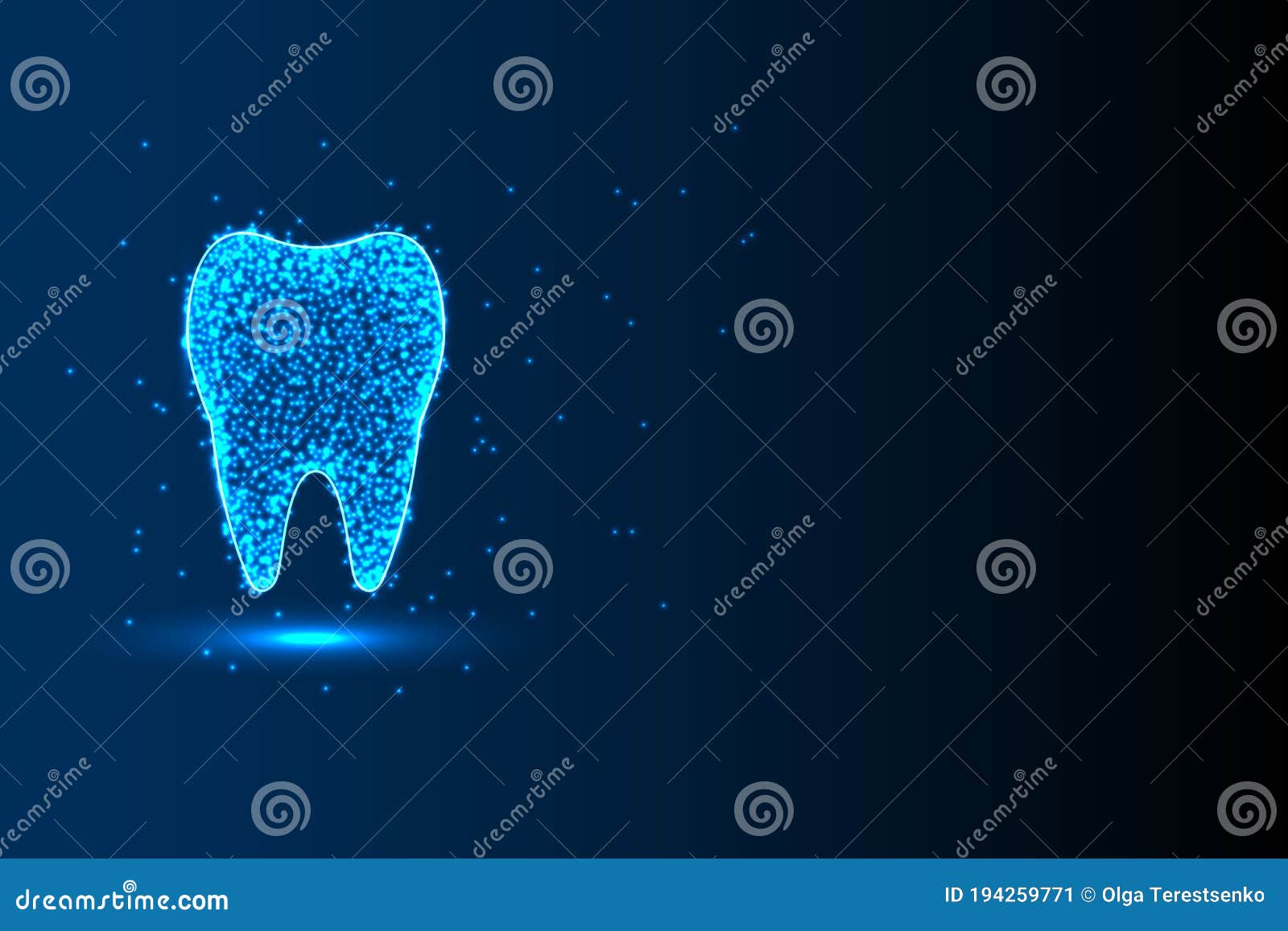 Tooth Made Of Lines, Tooth In Blue, Dentistry Logo, Tooth And Dental ...