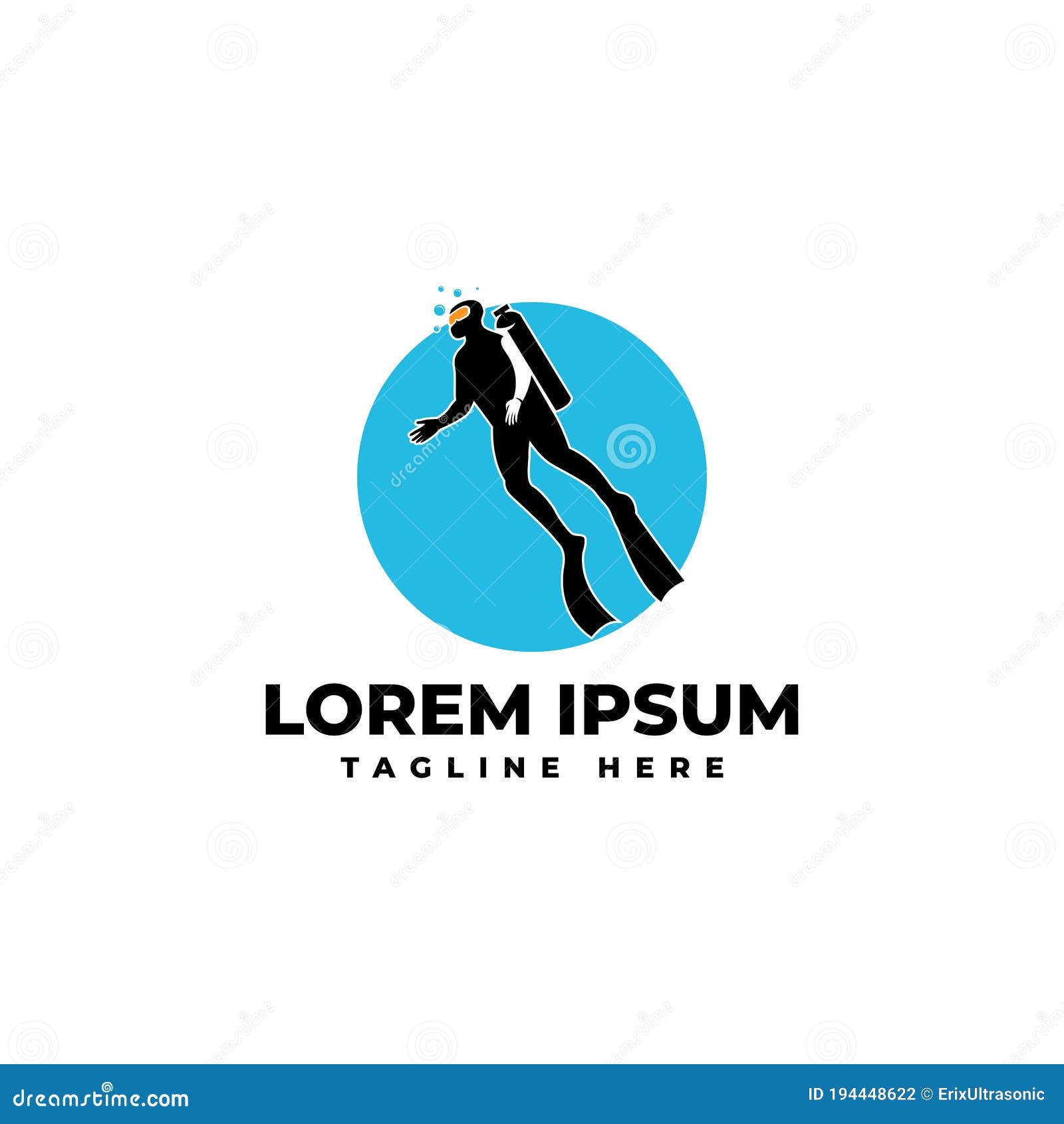 People Diving Logo Vector Icon Stock Illustration - Illustration of ...