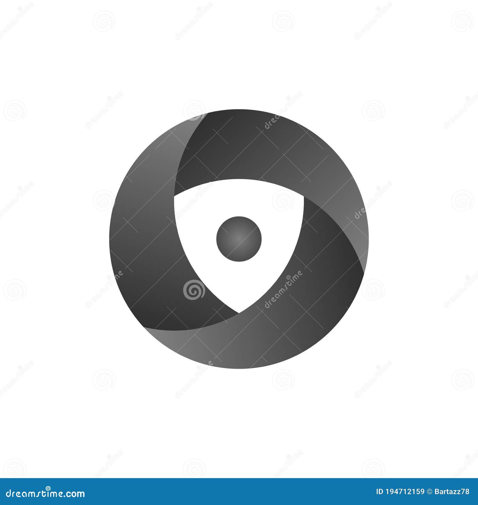 Modern Vector Grey Logo on Isolated Background Stock Vector ...