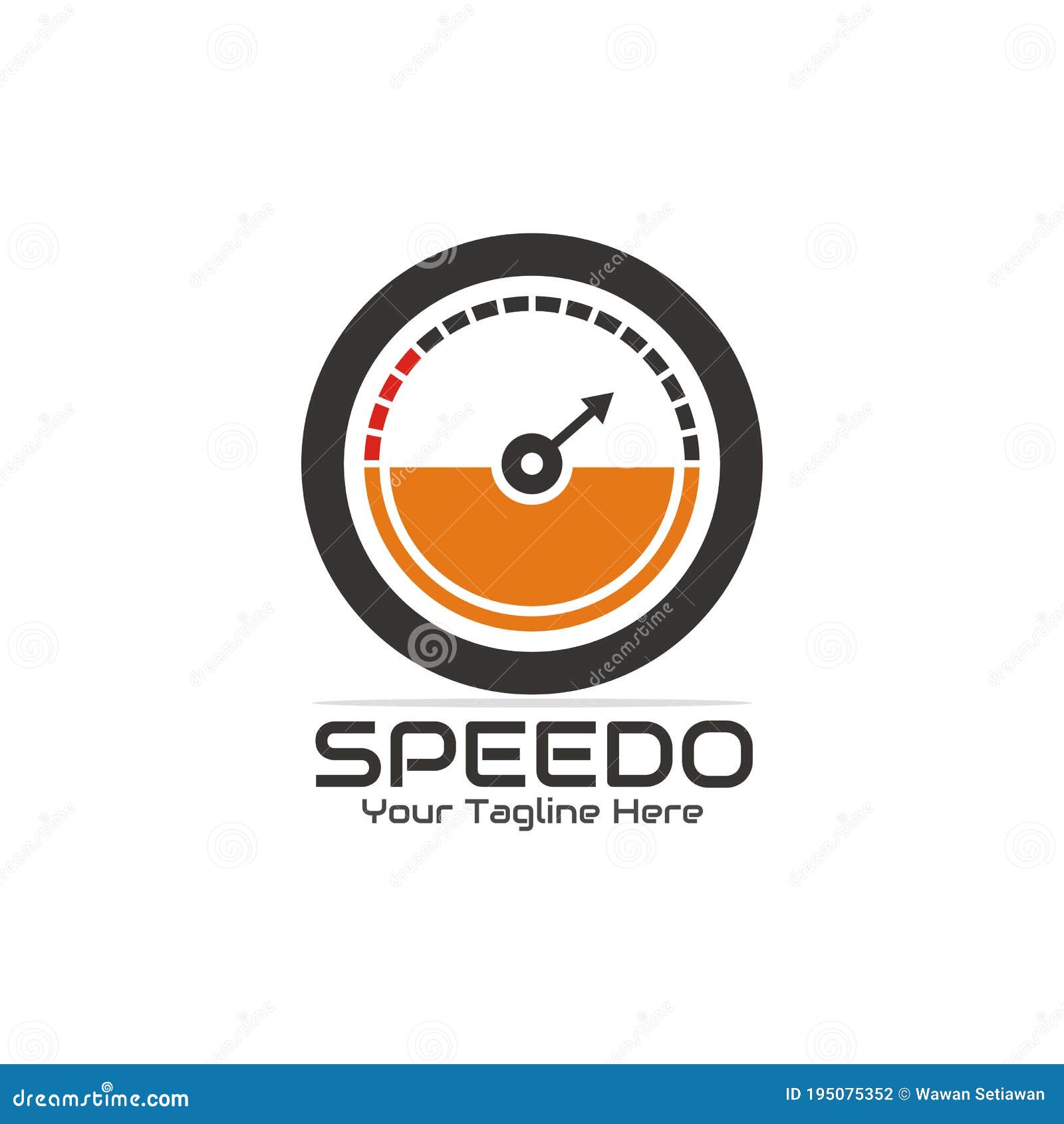 Illustration Vector Graphic of Circle Speedometer Logo Design Stock ...