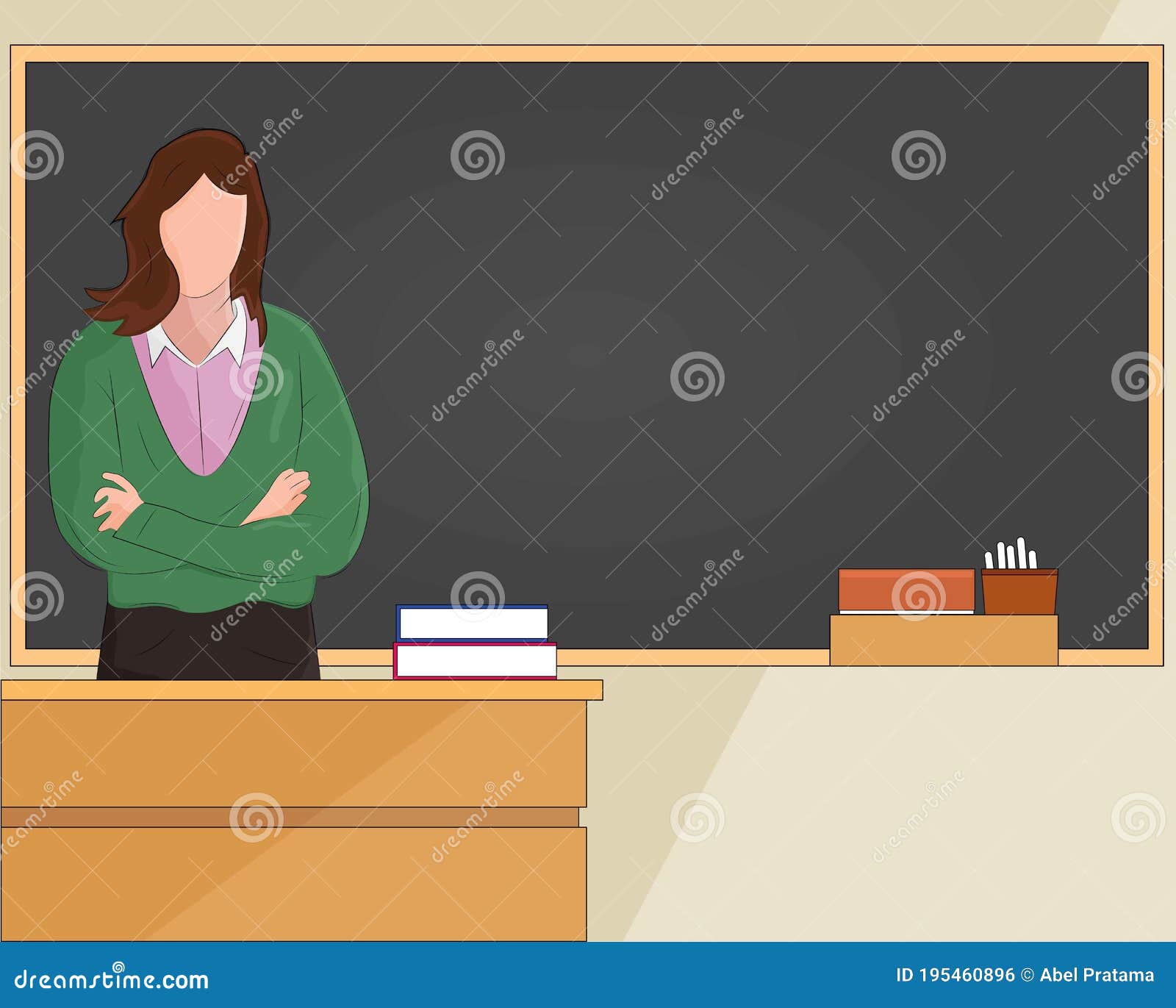 Teacher Illustration Design Stock Vector - Illustration of black, flat ...