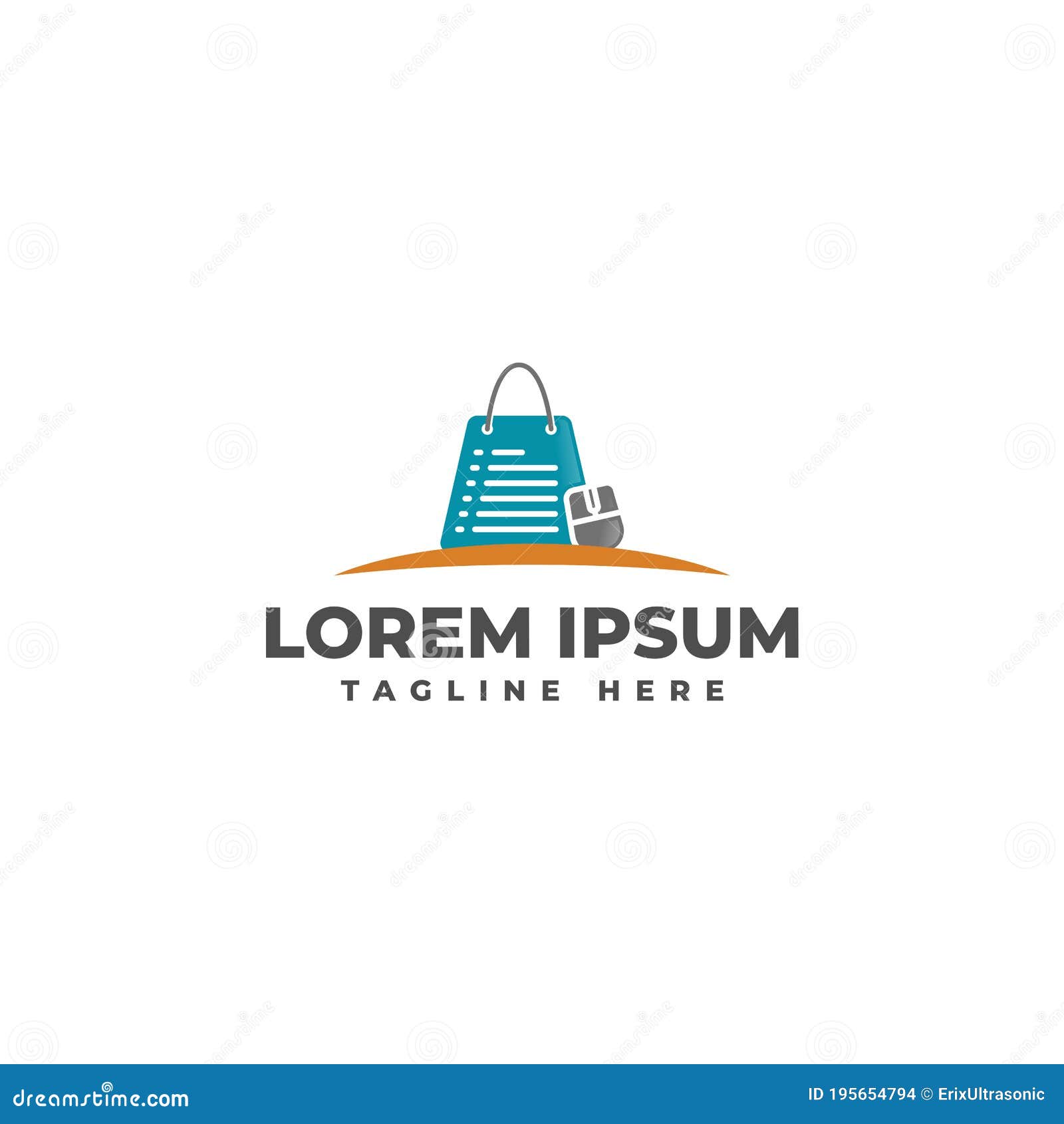 Online Shopping List Logo Vector Icon Stock Illustration - Illustration ...