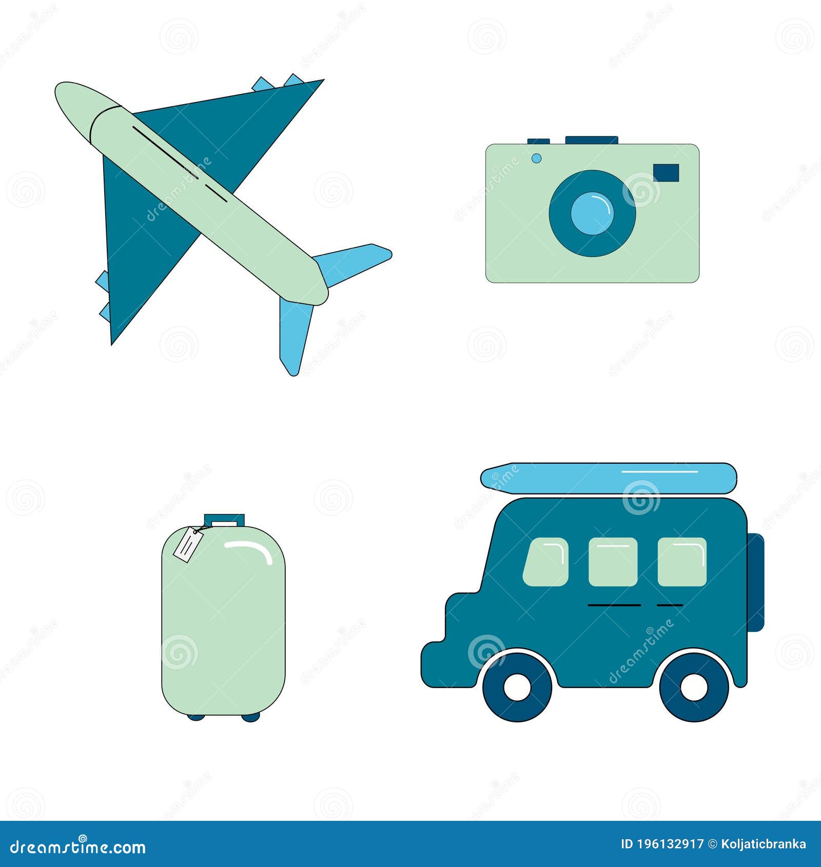 Set Icons Airplane Line Path Route. Aircraft Route Dotted Lines ...