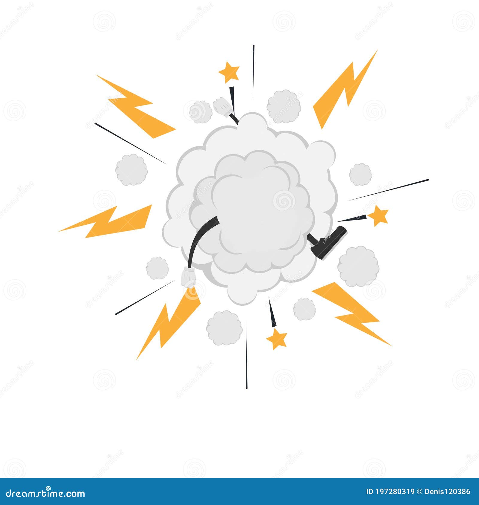 Bee Fight Cartoon Vector Illustration Download | CartoonDealer.com ...