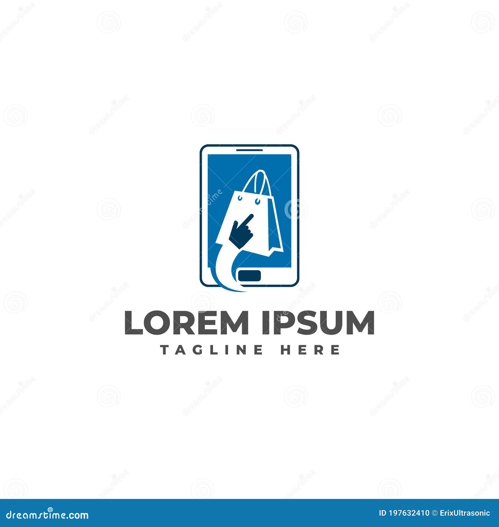 Order Online Shop with Mobile Phone Logo Vector Icon Stock Vector ...