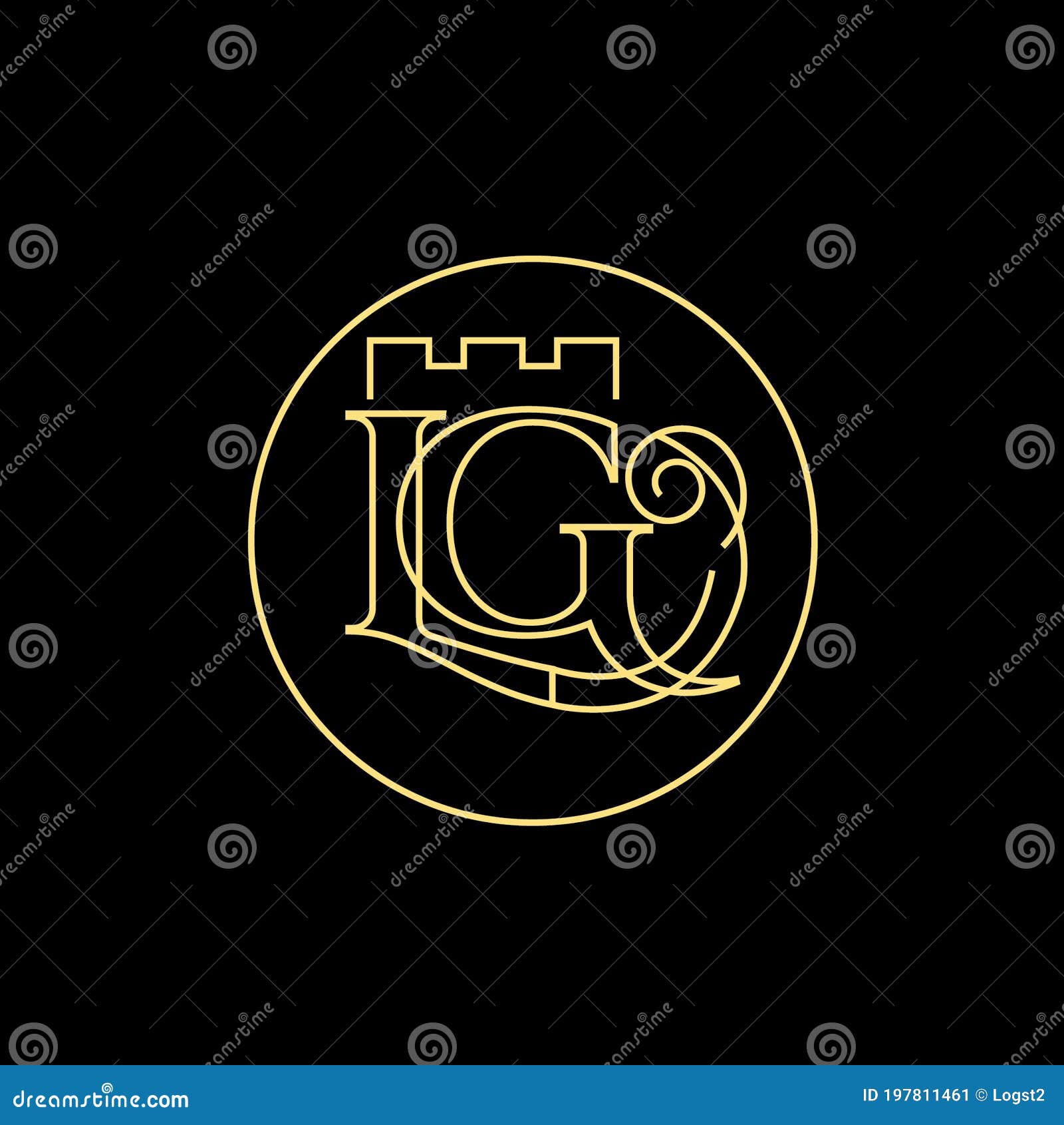 Letters of the Alphabet L, G Vector Logo. L,G Letters Icon Stock Vector ...