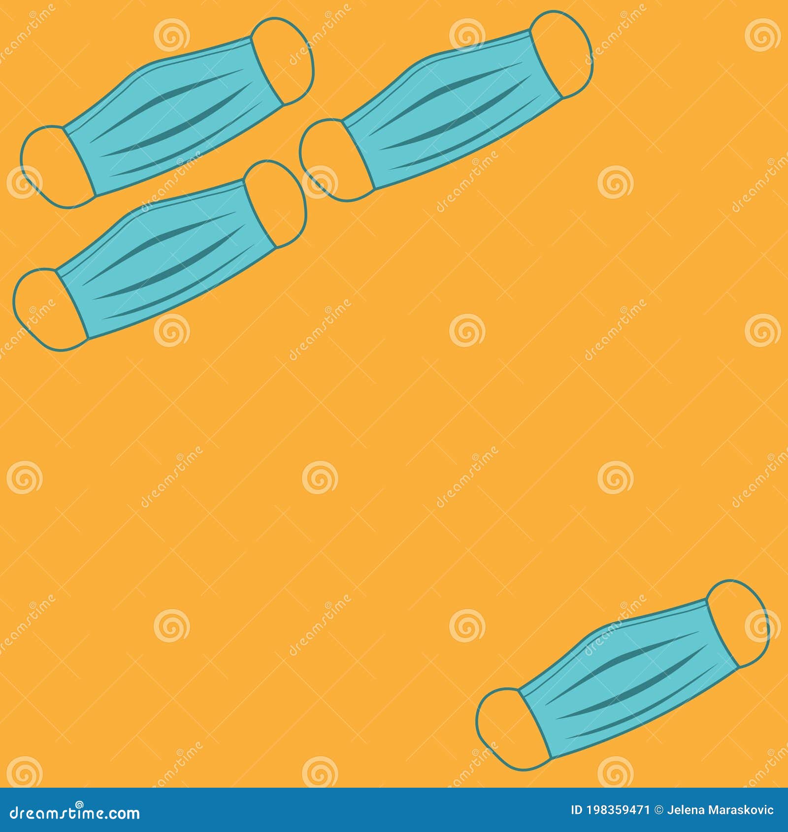 Face Mask Background Vector Covid19 Stock Vector - Illustration of ...