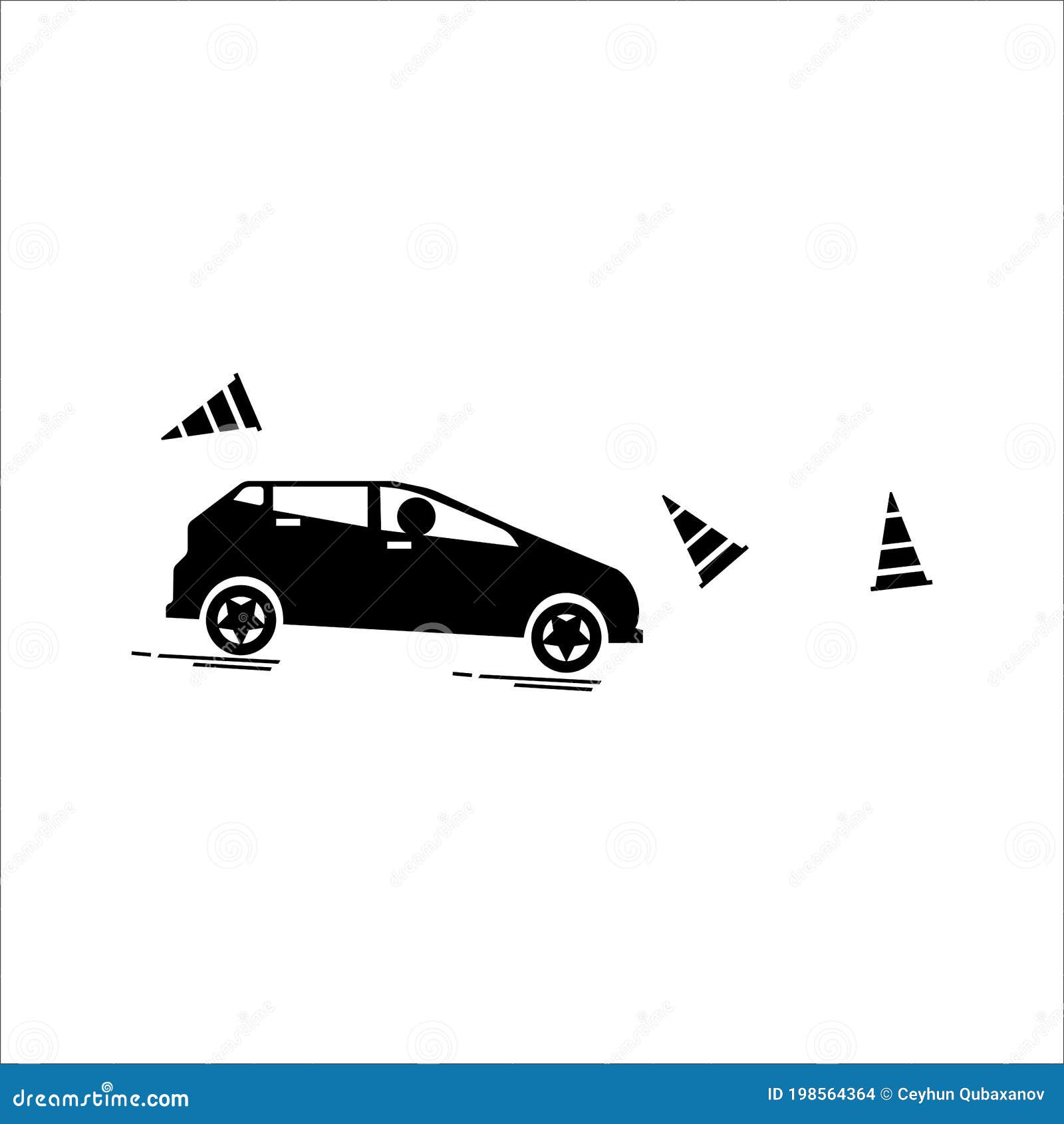 Crash Cars Vector Solid Icons Stock Vector - Illustration of danger ...