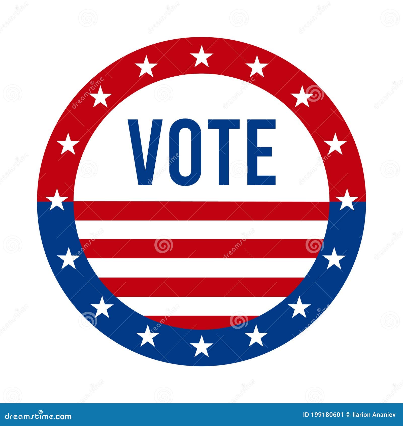 2020 Presidential Election Vote Badge - United States of America. USA ...
