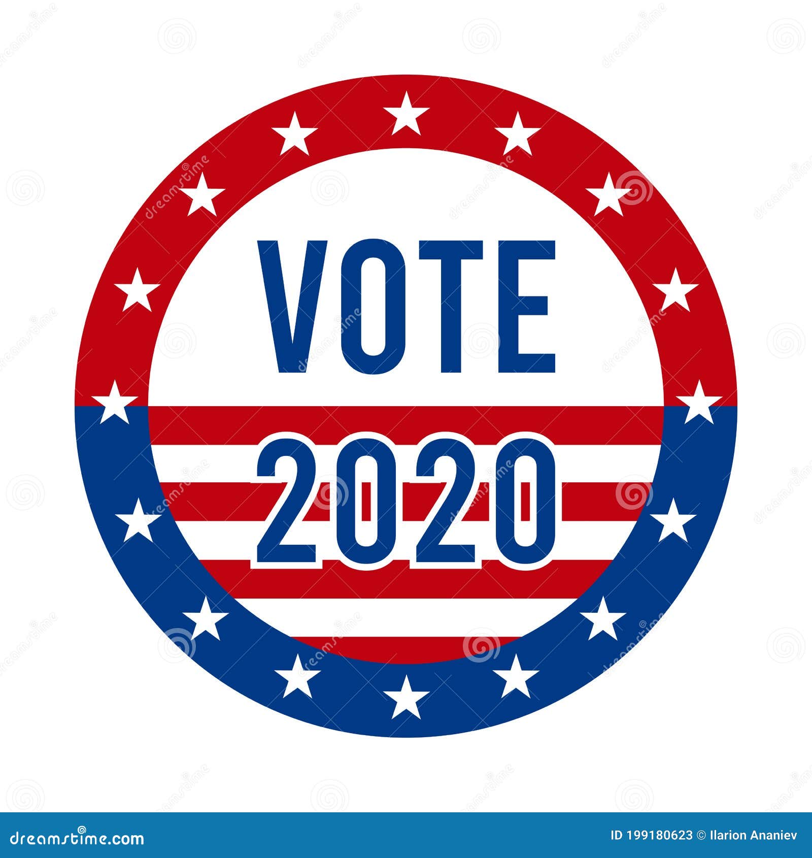 2020 Presidential Election Vote Badge - United States of America. USA ...