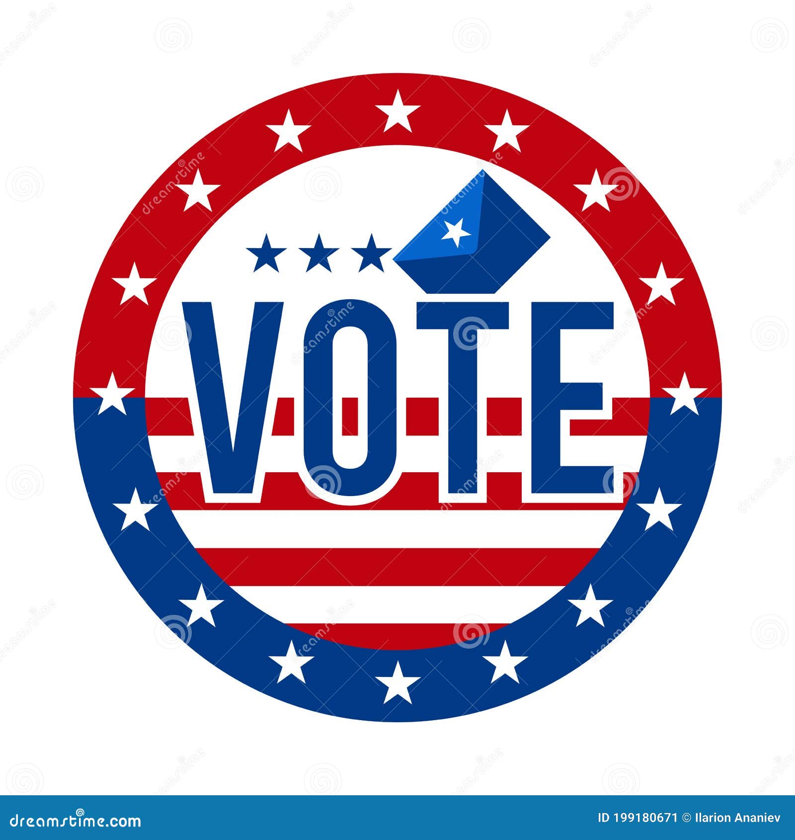 2020 Presidential Election Vote Badge - United States of America. USA ...