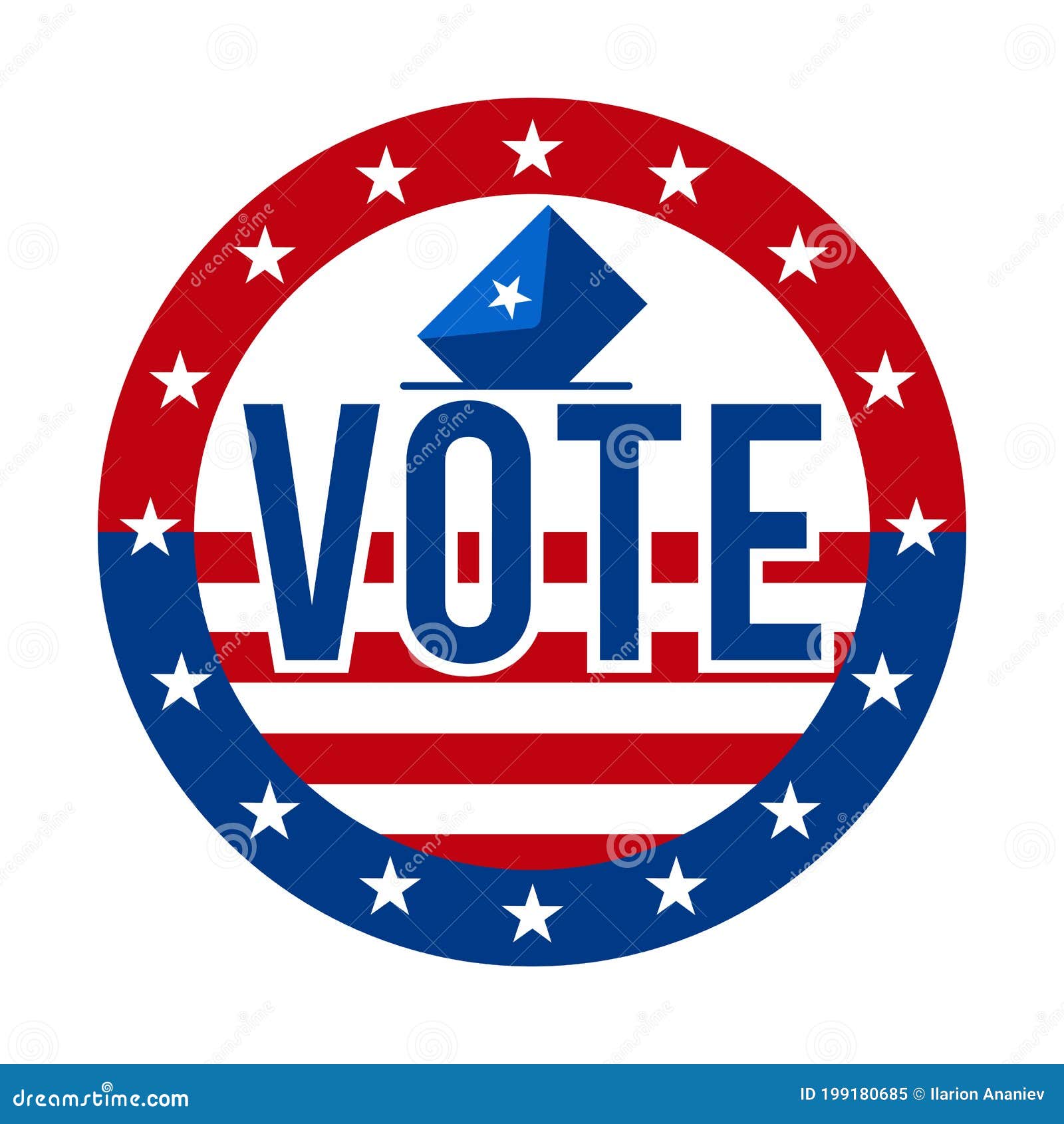 2020 Presidential Election Vote Badge - United States of America. USA ...