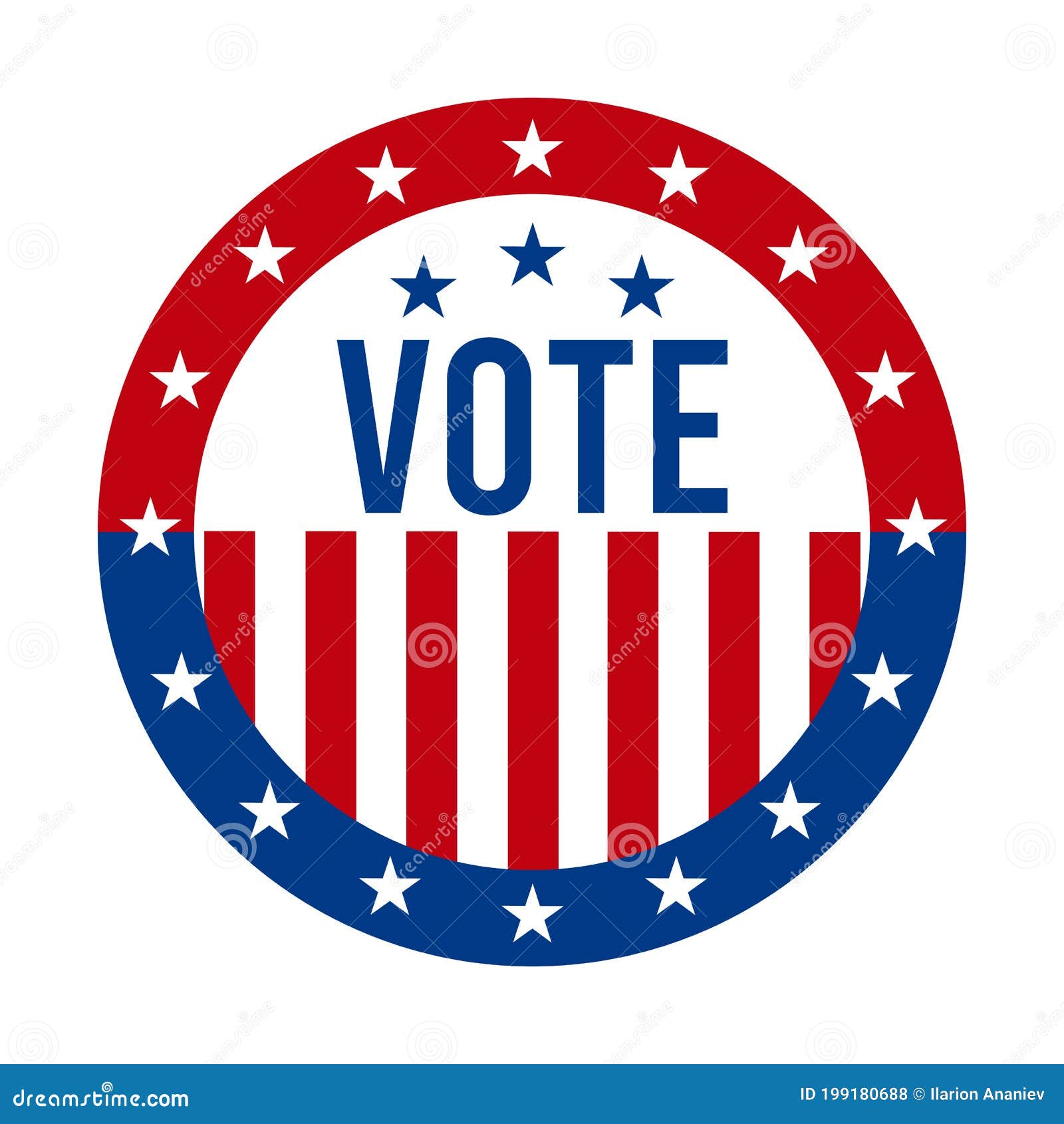 2020 Presidential Election Vote Badge - United States of America. USA ...