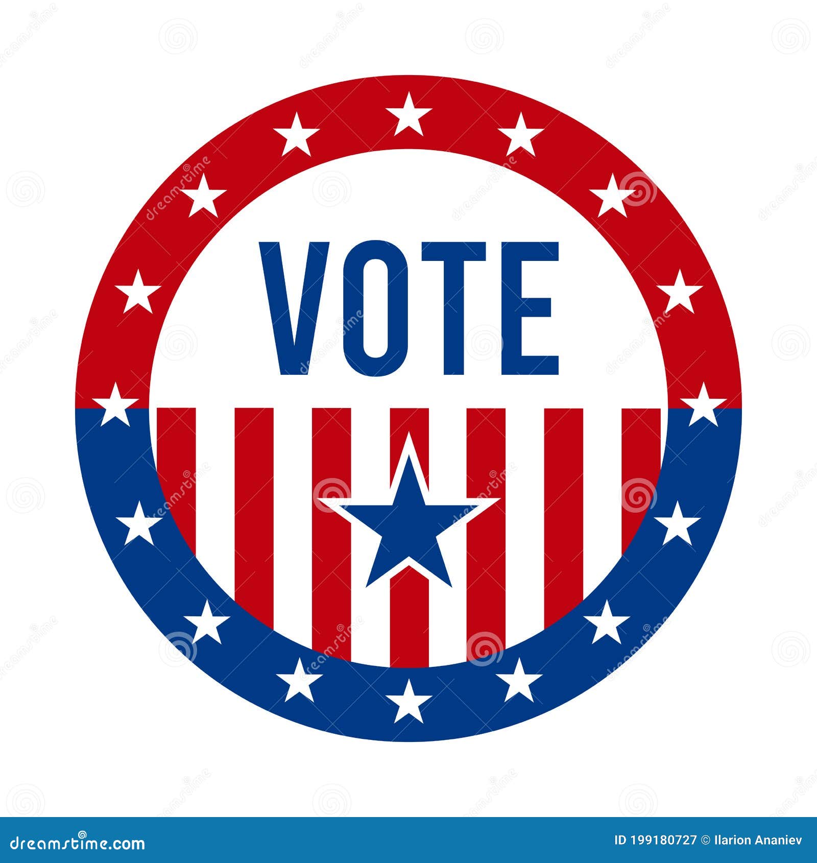 2020 Presidential Election Vote Badge - United States of America. USA ...