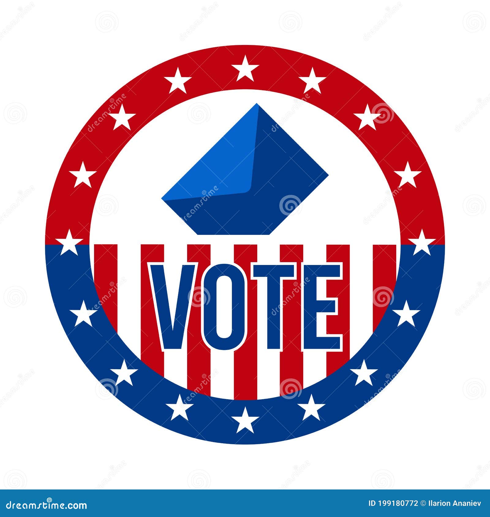 2020 Presidential Election Vote Badge - United States of America. USA ...