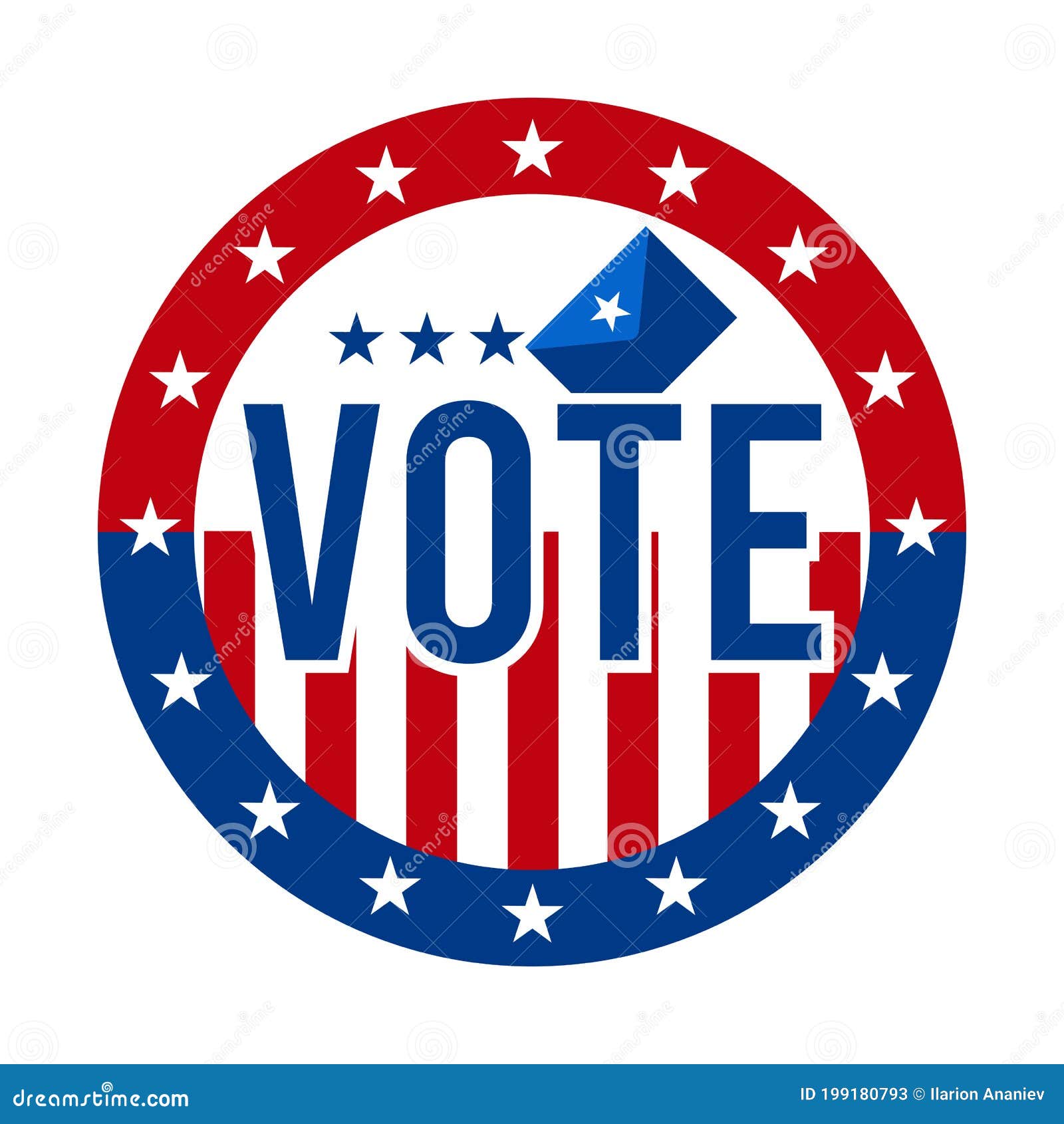 2020 Presidential Election Vote Badge - United States of America. USA ...