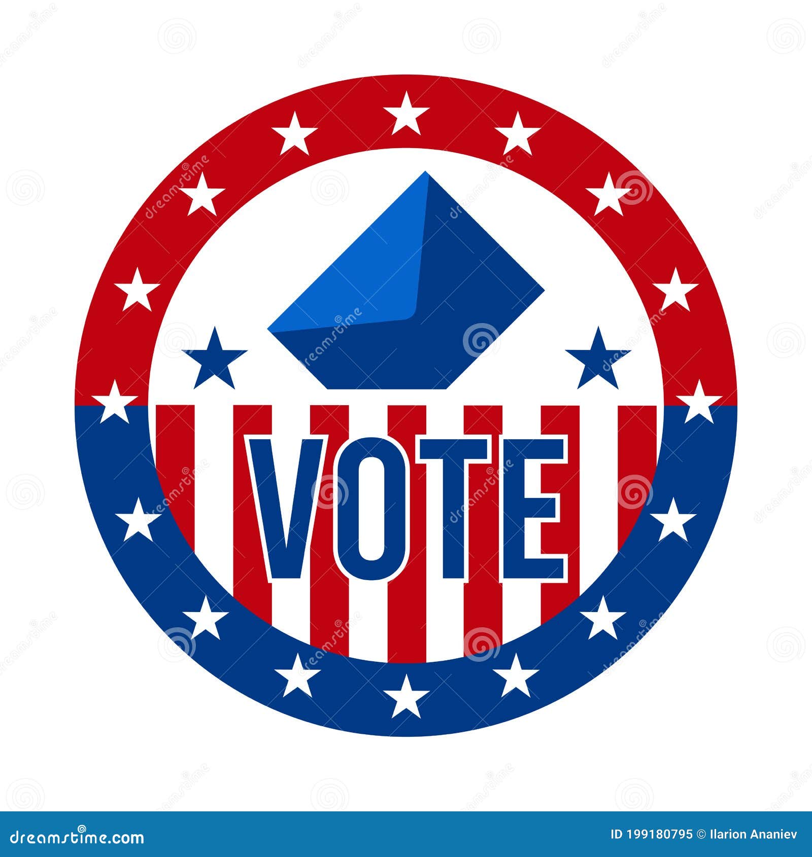 2020 Presidential Election Vote Badge - United States of America. USA ...