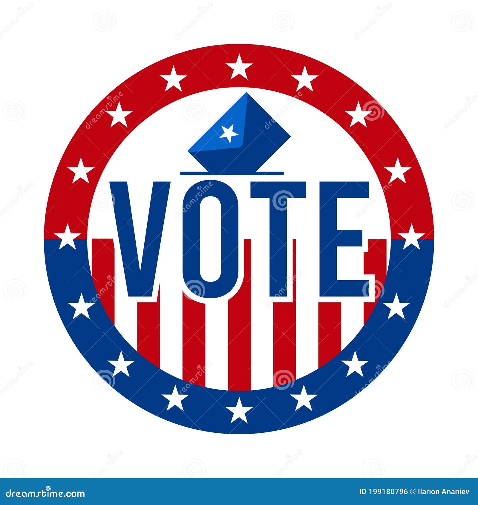 2020 Presidential Election Vote Badge - United States of America. USA ...