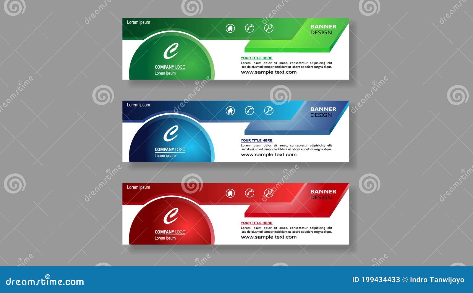 Basic RGB banners template stock vector. Illustration of advertising ...