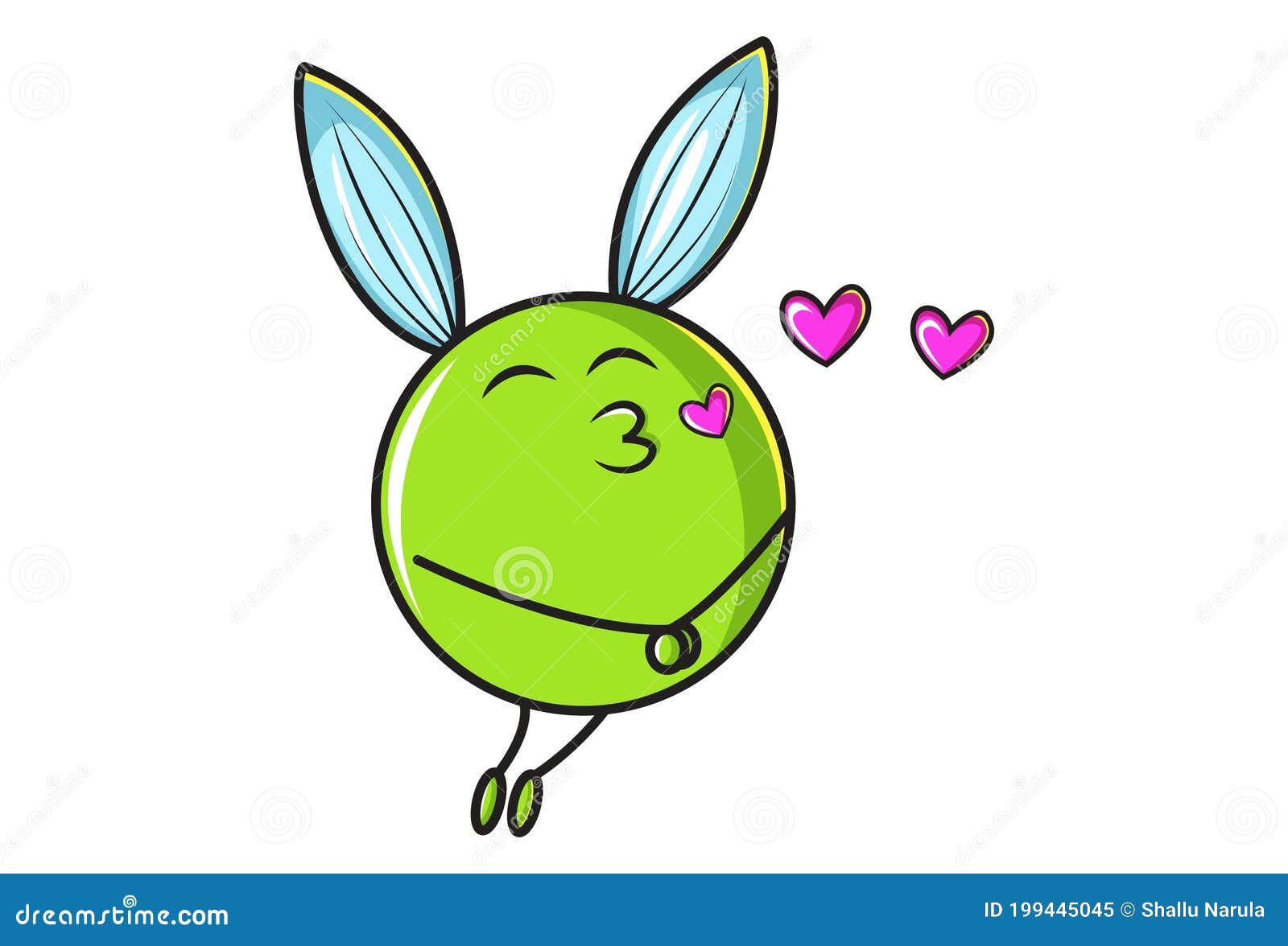 Cartoon Illustration of Flying Ball Stock Vector - Illustration of ...