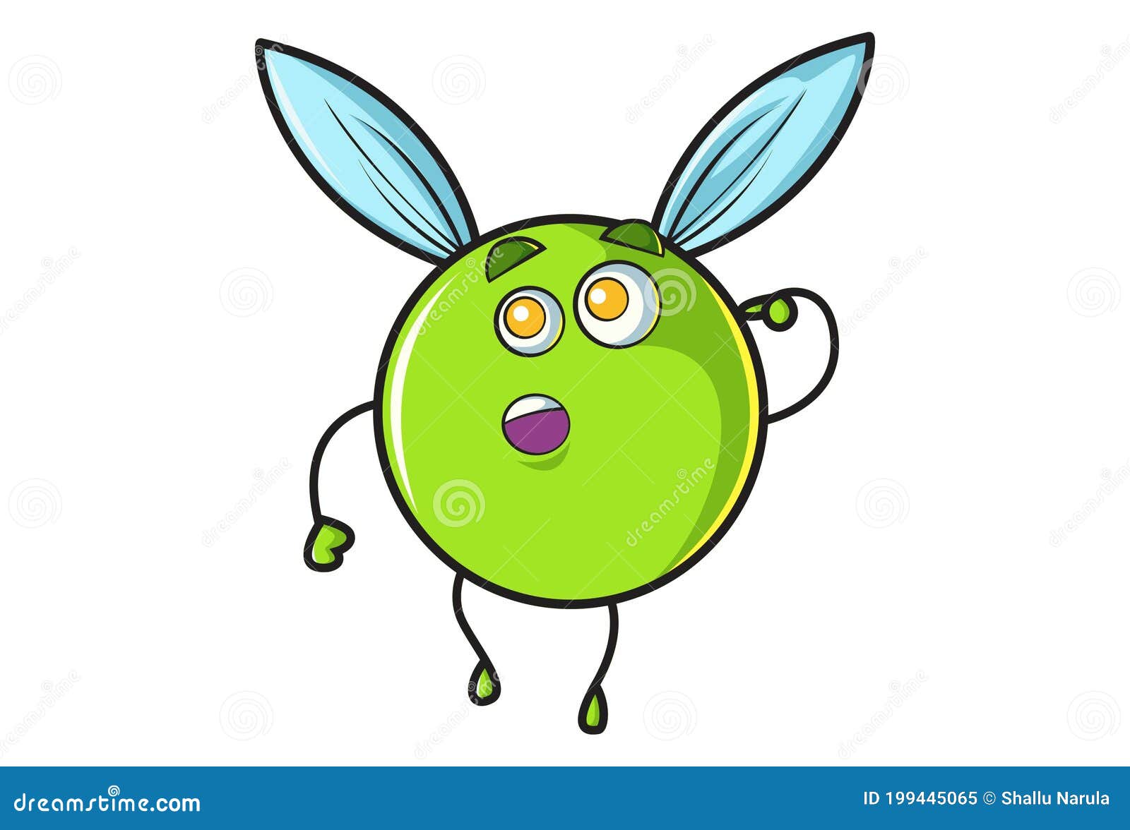 Cartoon Illustration of Flying Ball Stock Vector - Illustration of play ...