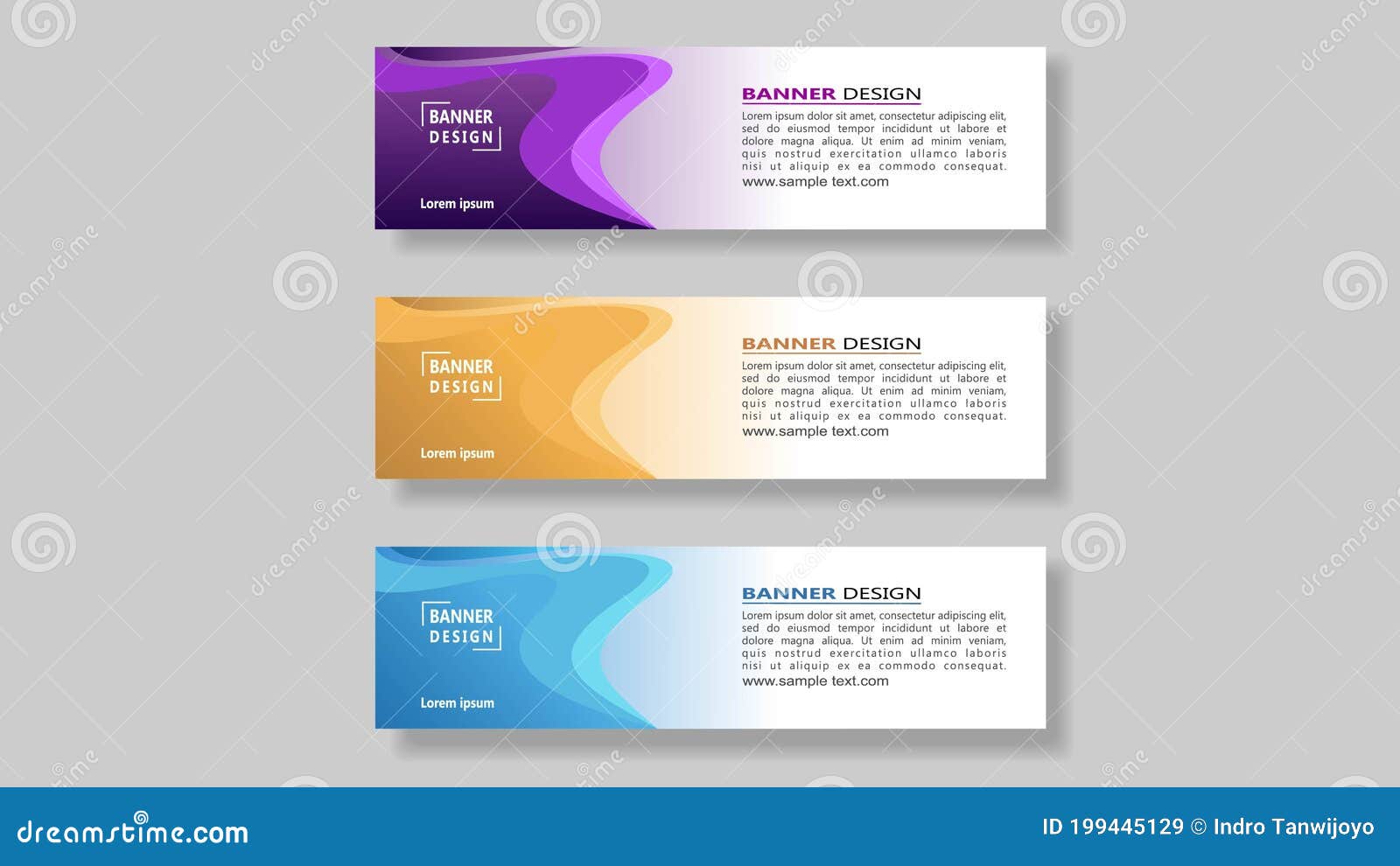 Basic RGB banners template stock vector. Illustration of internet ...