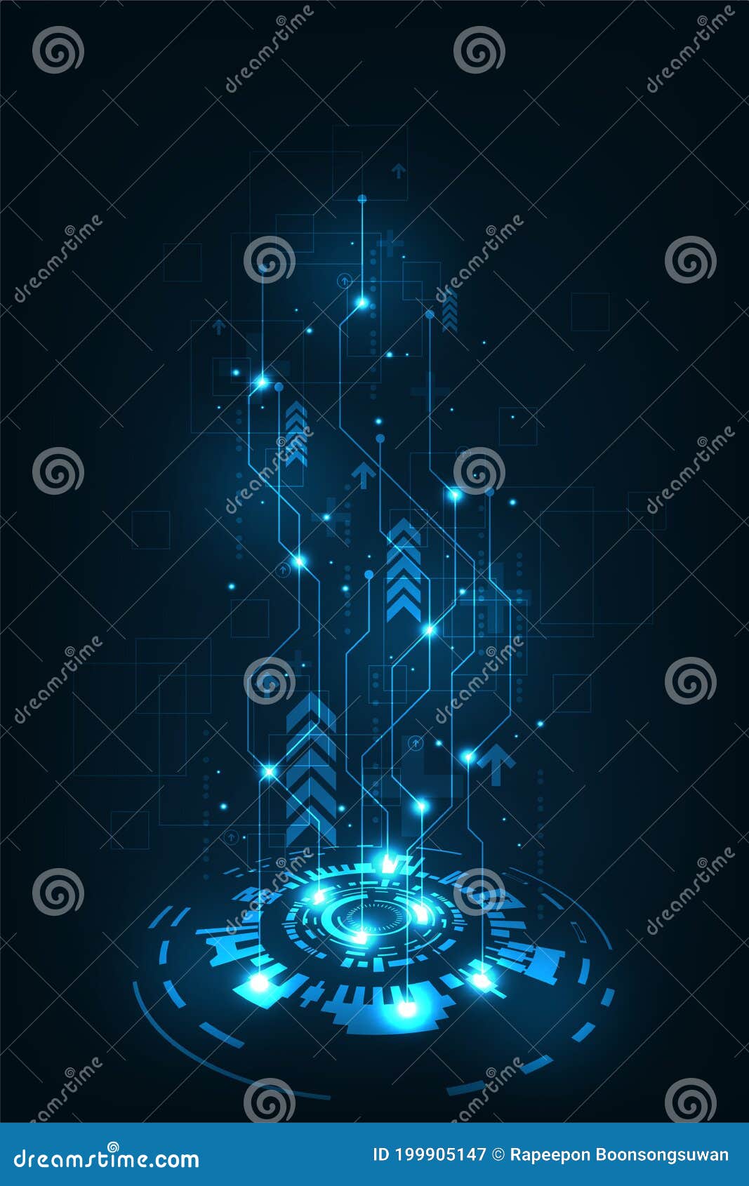 Fast Data Transfer of Digital Systems. Stock Vector - Illustration of ...