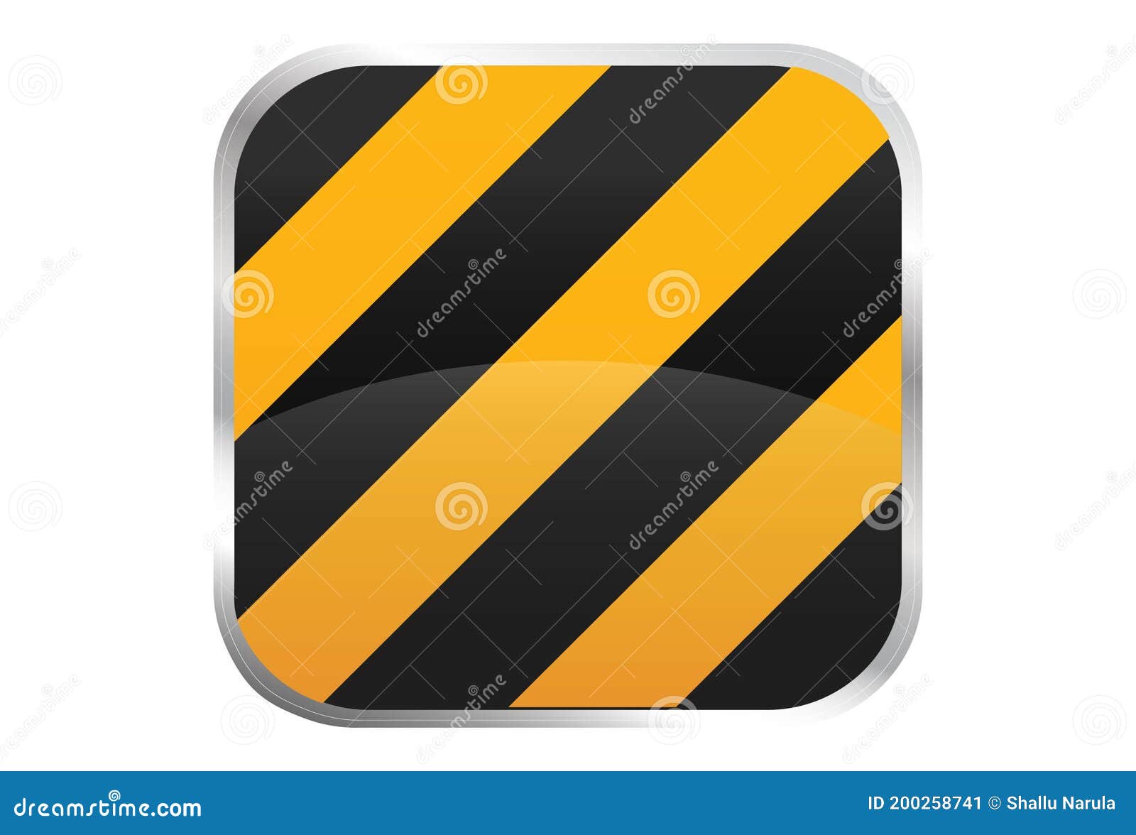 Cartoon Illustration of Road Construction Sign. Stock Vector ...