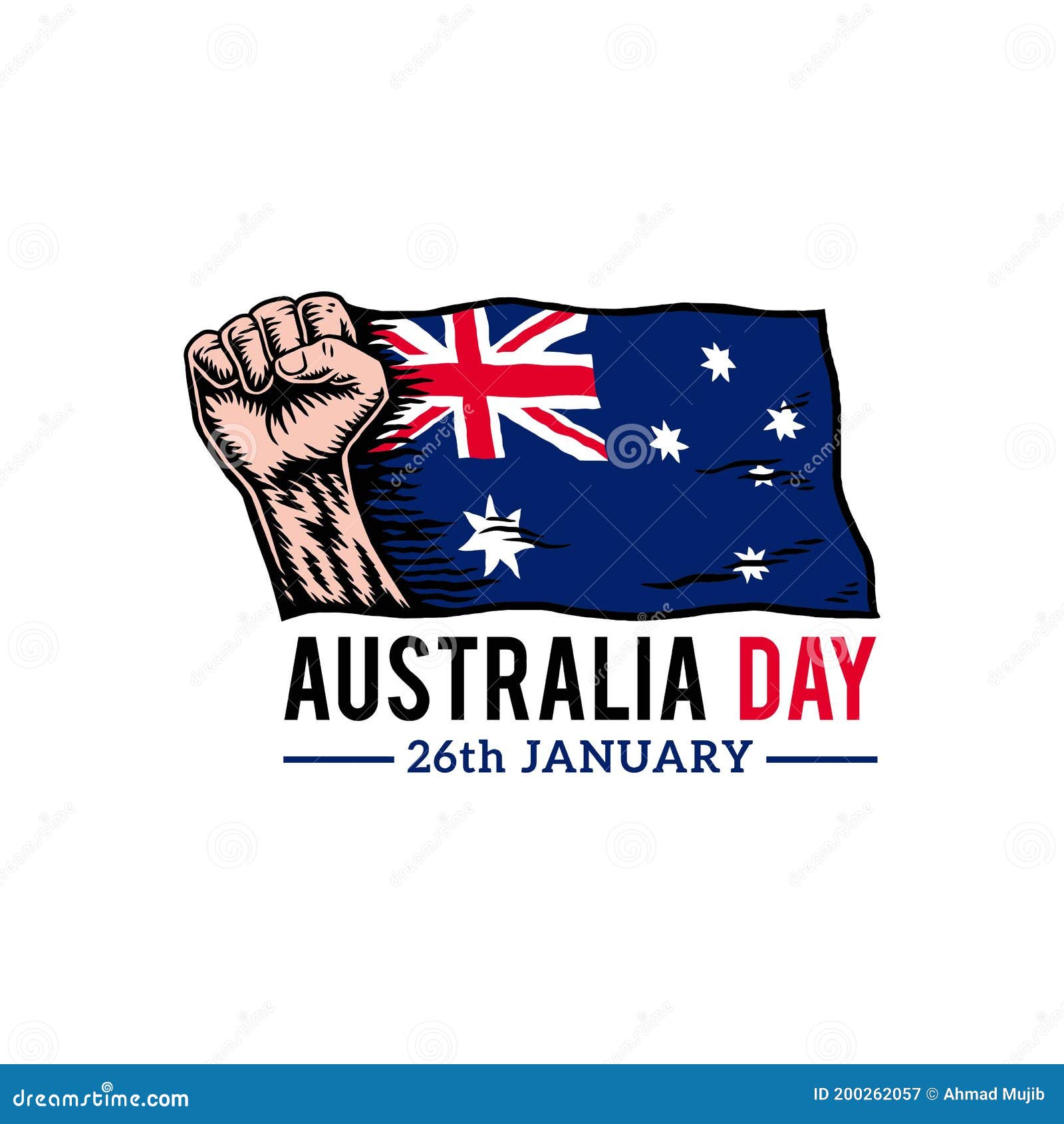 Australia Day, Spirit of Freedom Symbol Stock Vector - Illustration of ...