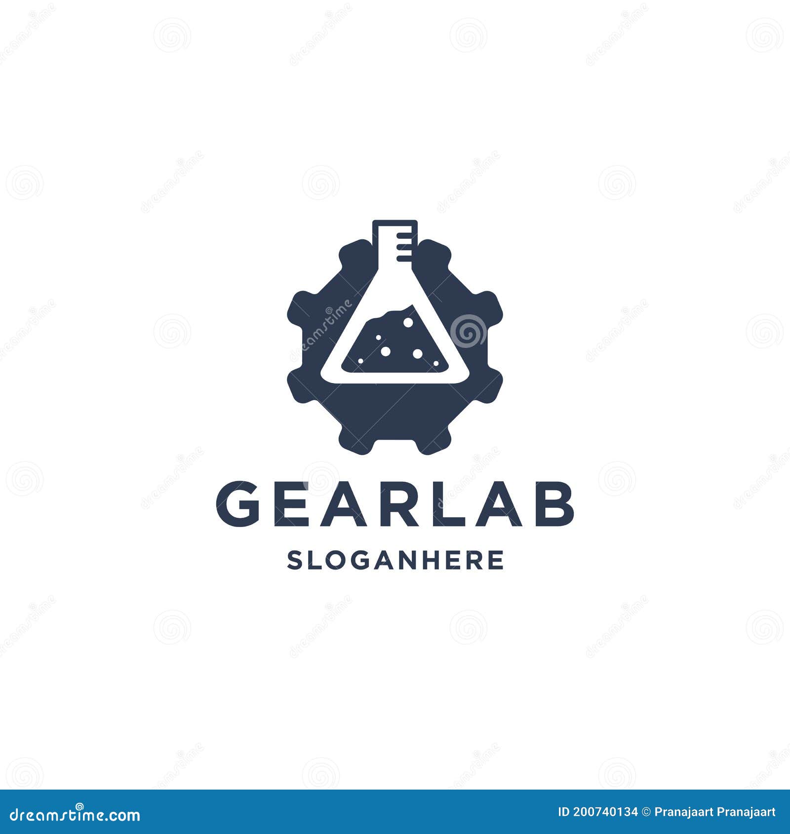 Gear Lab Logo Design Vector Stock Vector - Illustration of icon ...
