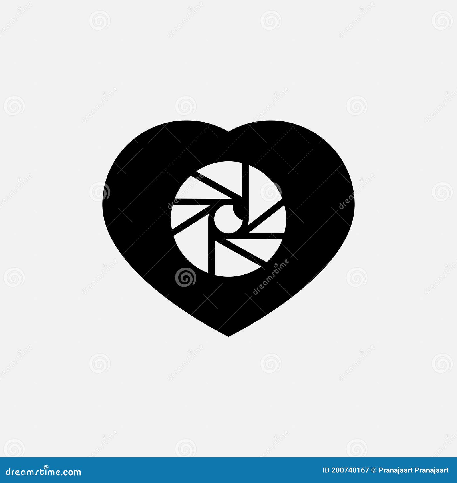 Heart Love Camera Logo Vector Design Stock Vector - Illustration of ...
