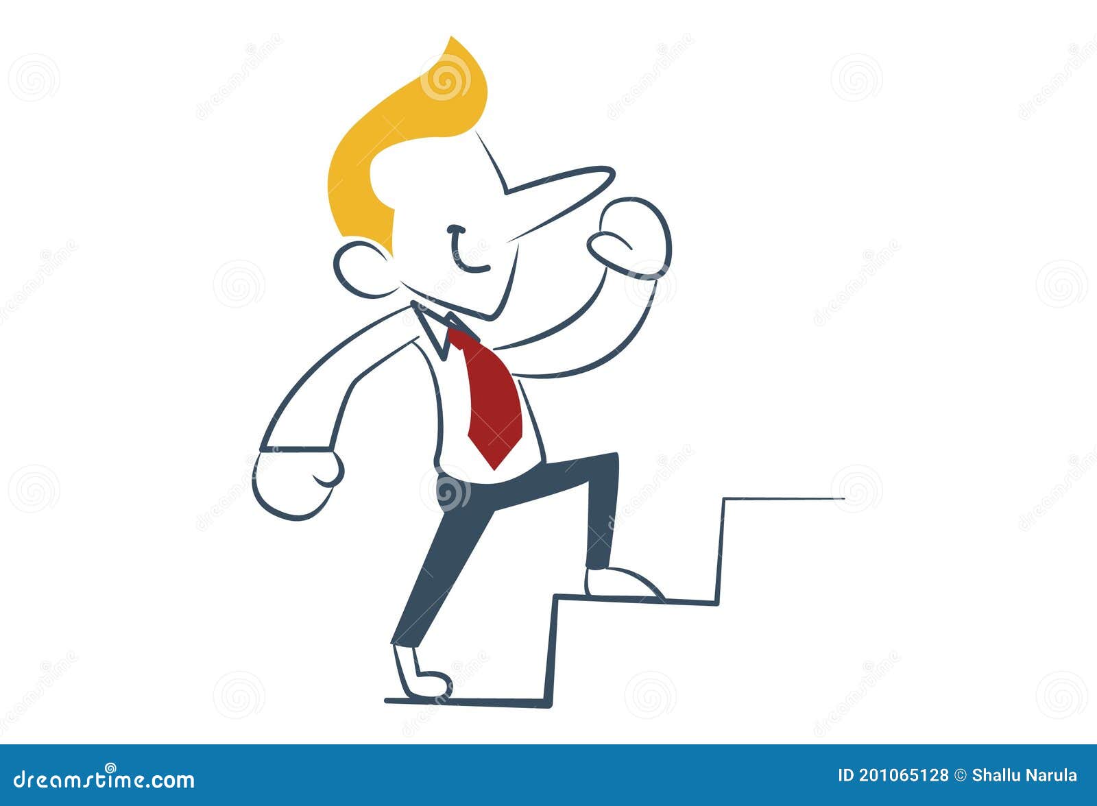 Cartoon Illustration Of Line Man. Stock Vector - Illustration of male ...