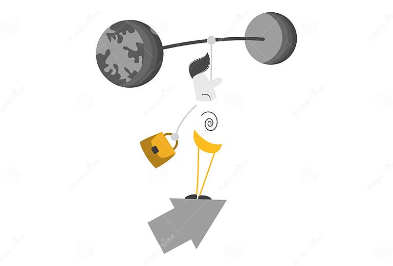 Cartoon Illustration of Line Man. Stock Vector - Illustration of ...