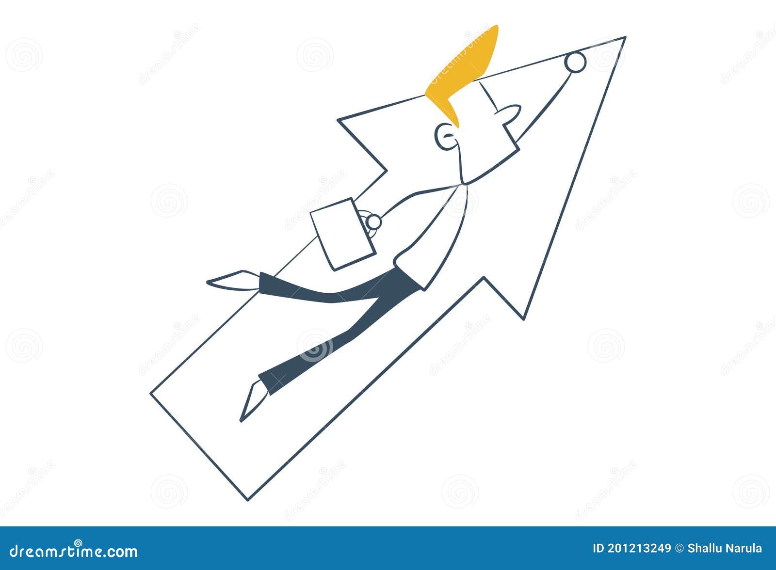 Cartoon Illustration of Line Man. Stock Vector - Illustration of ...