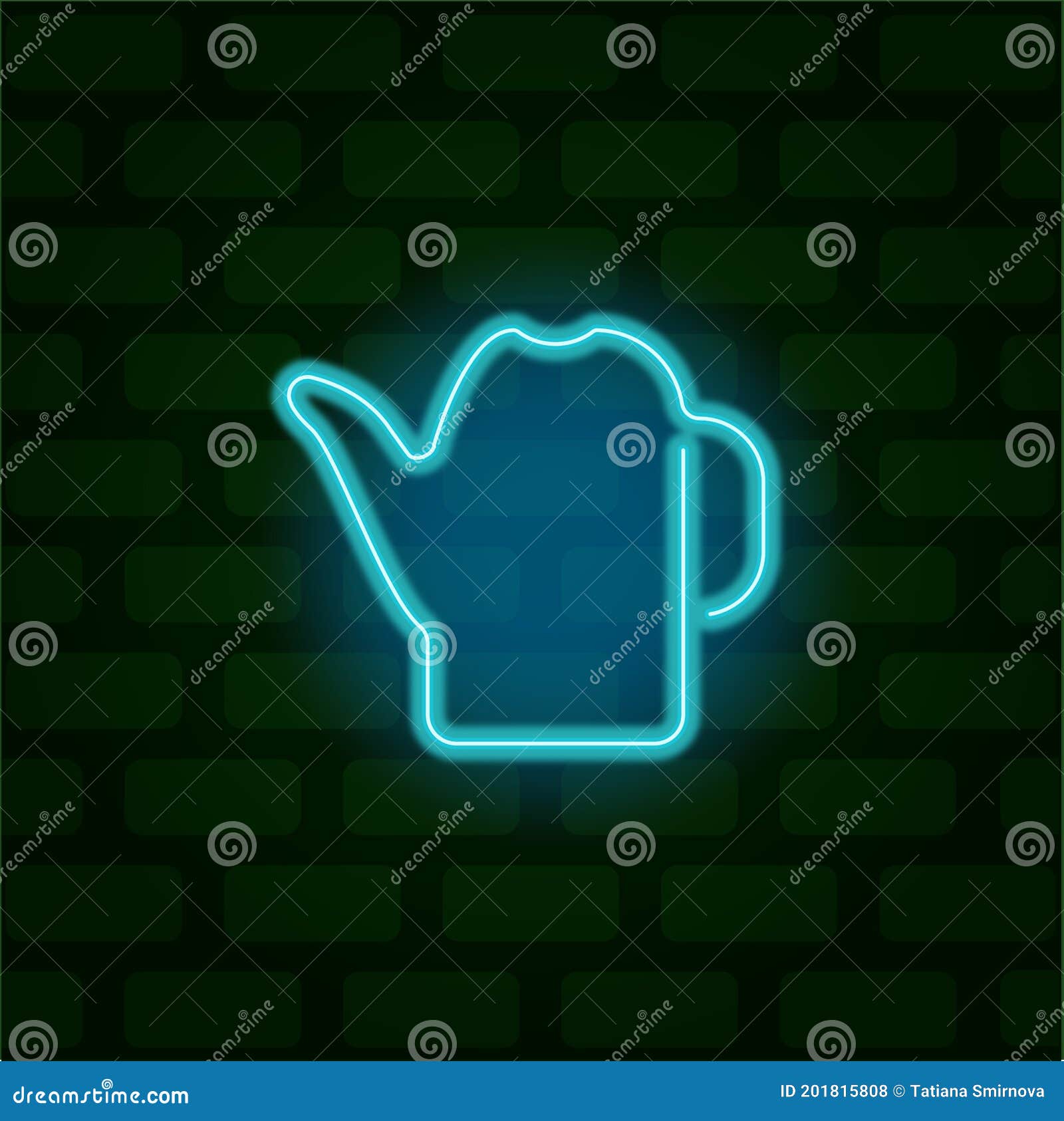 Neon Sign Lake Blue Light Sign Stock Vector - Illustration of sign ...
