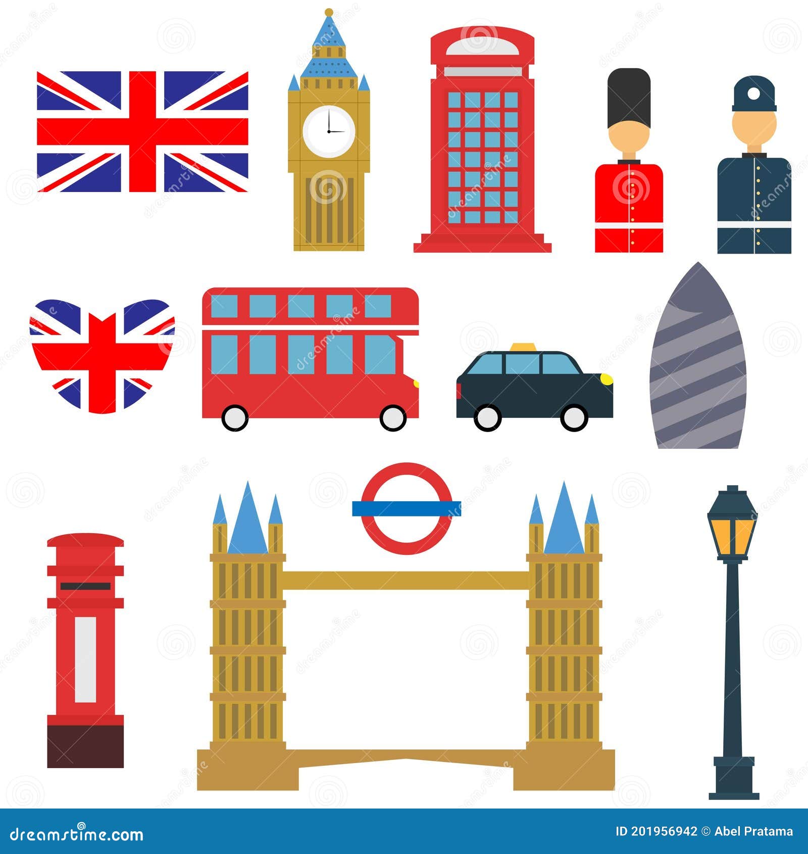 London symbol elements stock vector. Illustration of concept - 201956942