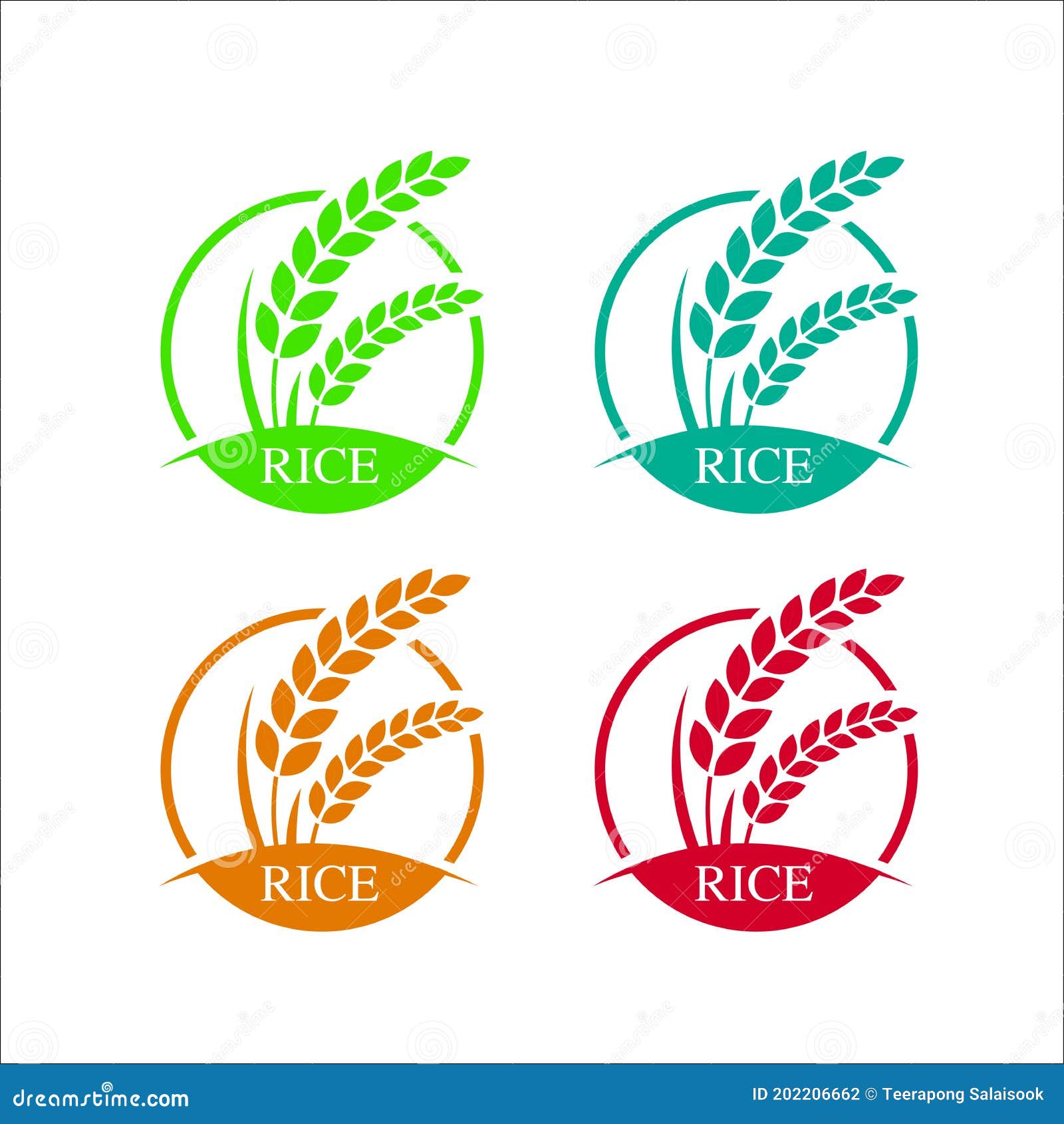 Premium Rice Great Quality Design Concept Vector. Editorial Photography ...