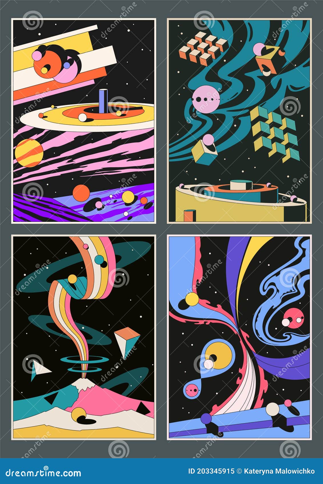 Psychedelic Volcano Erupting Color Smoke Stock Photo | CartoonDealer ...