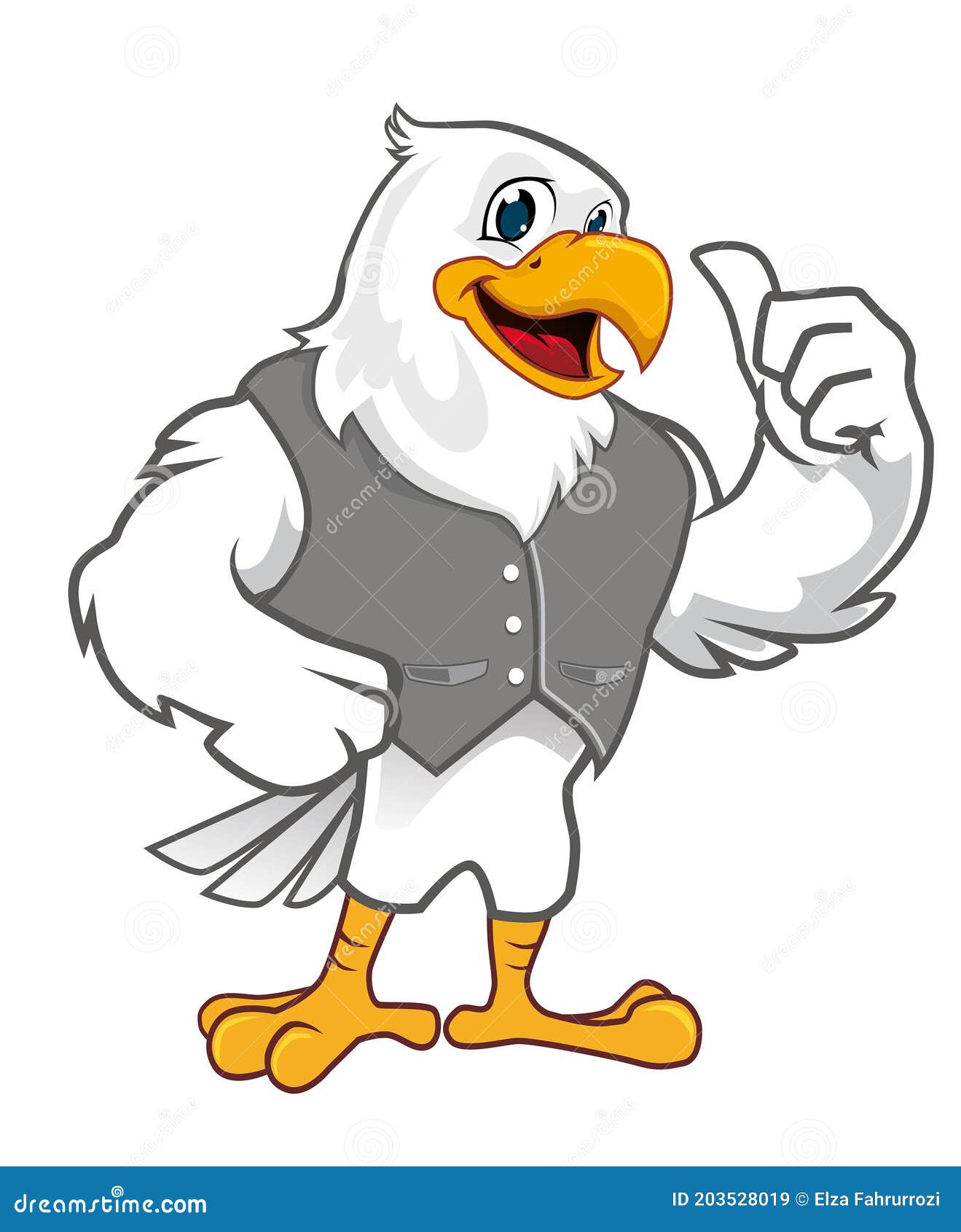 Eagle Insurance Mascot Cartoon Stock Vector - Illustration of freedom ...