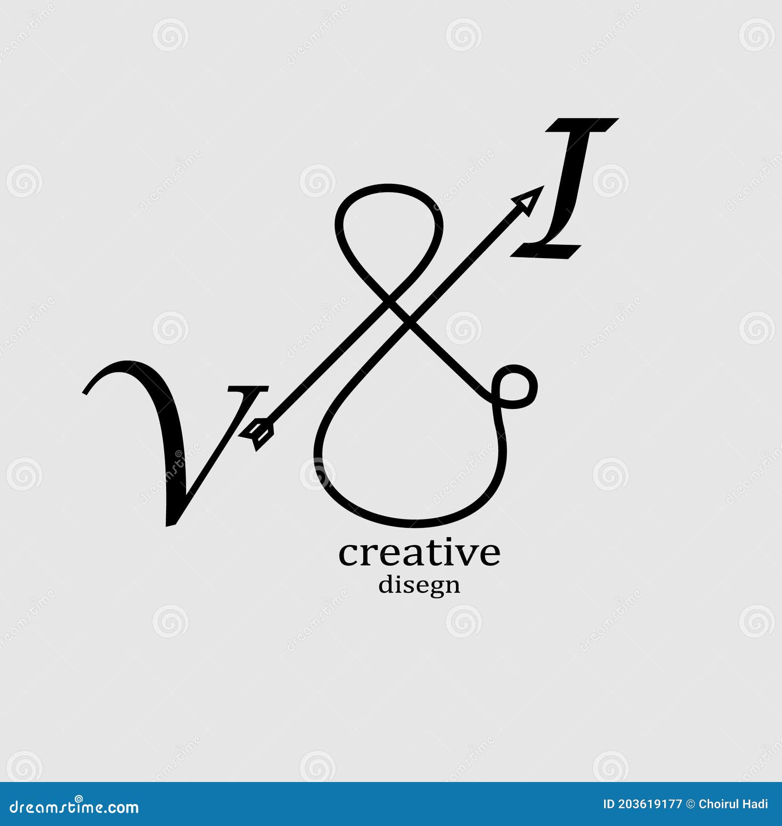 Initial VI Letter Logo Creative Trandy Icon Illustration Stock ...