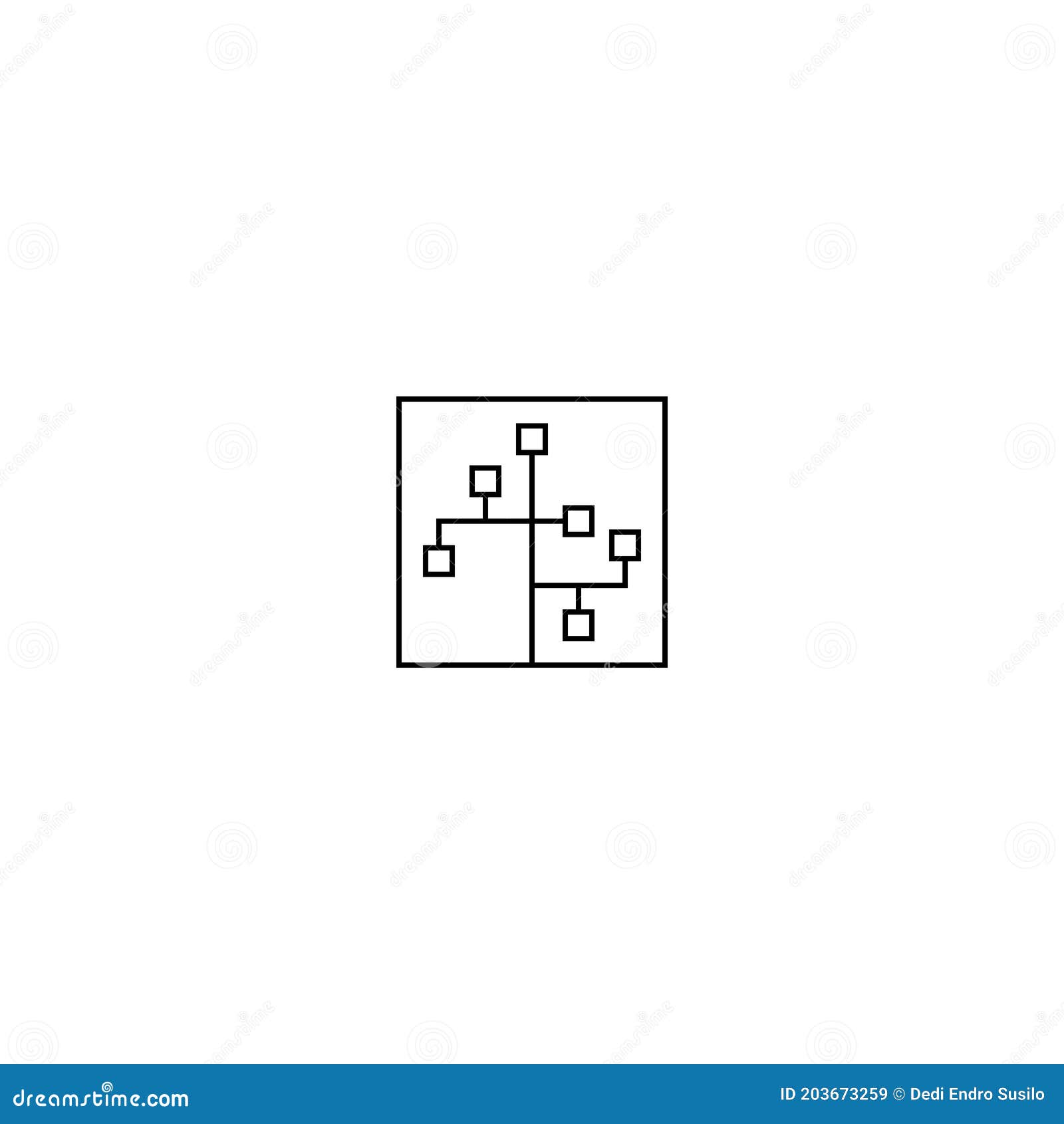 Logos Symbols Icons Organizational Structure Stock Vector ...