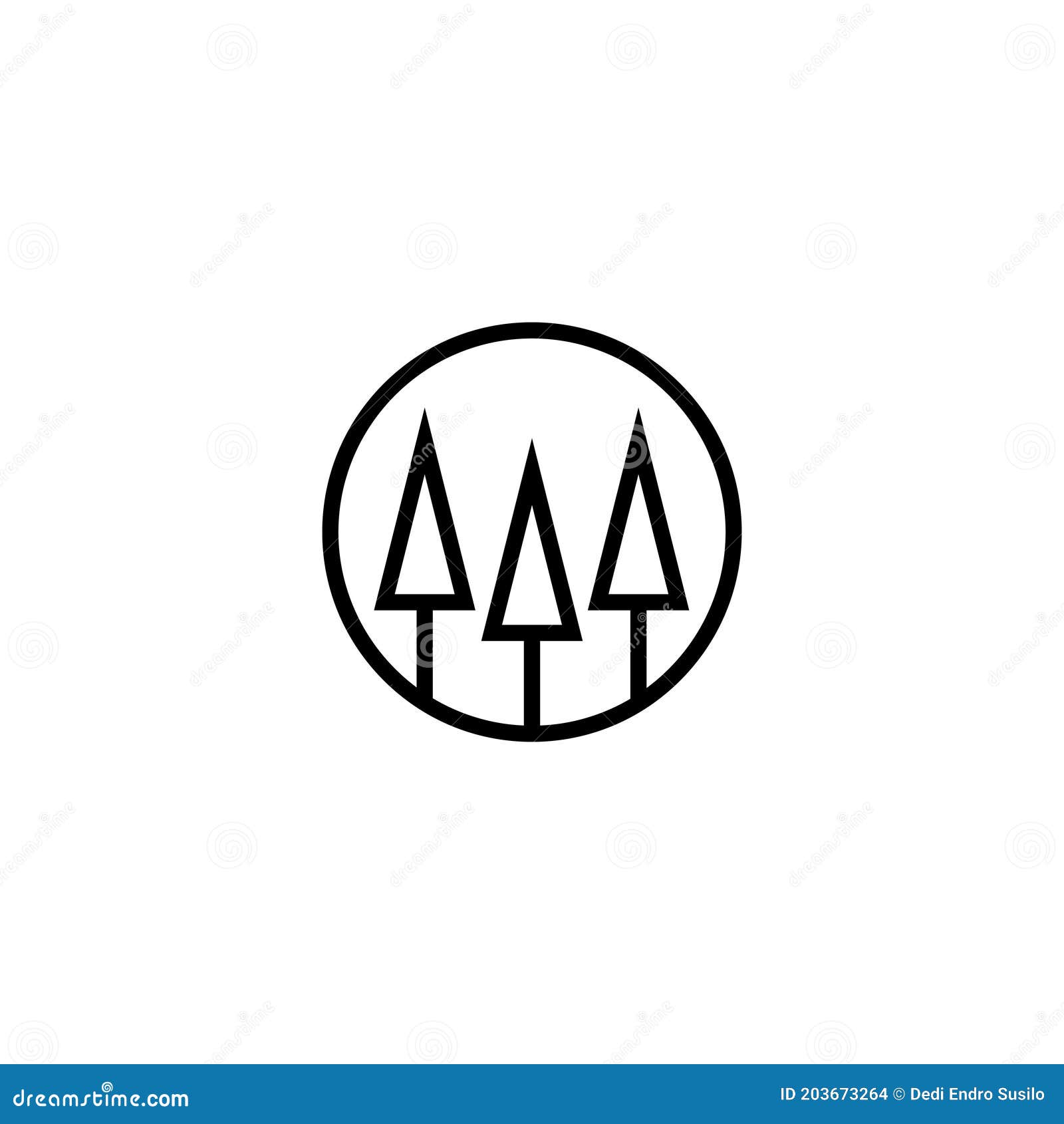 Forestry Logos Symbols Icons Stock Vector - Illustration of : 203673264