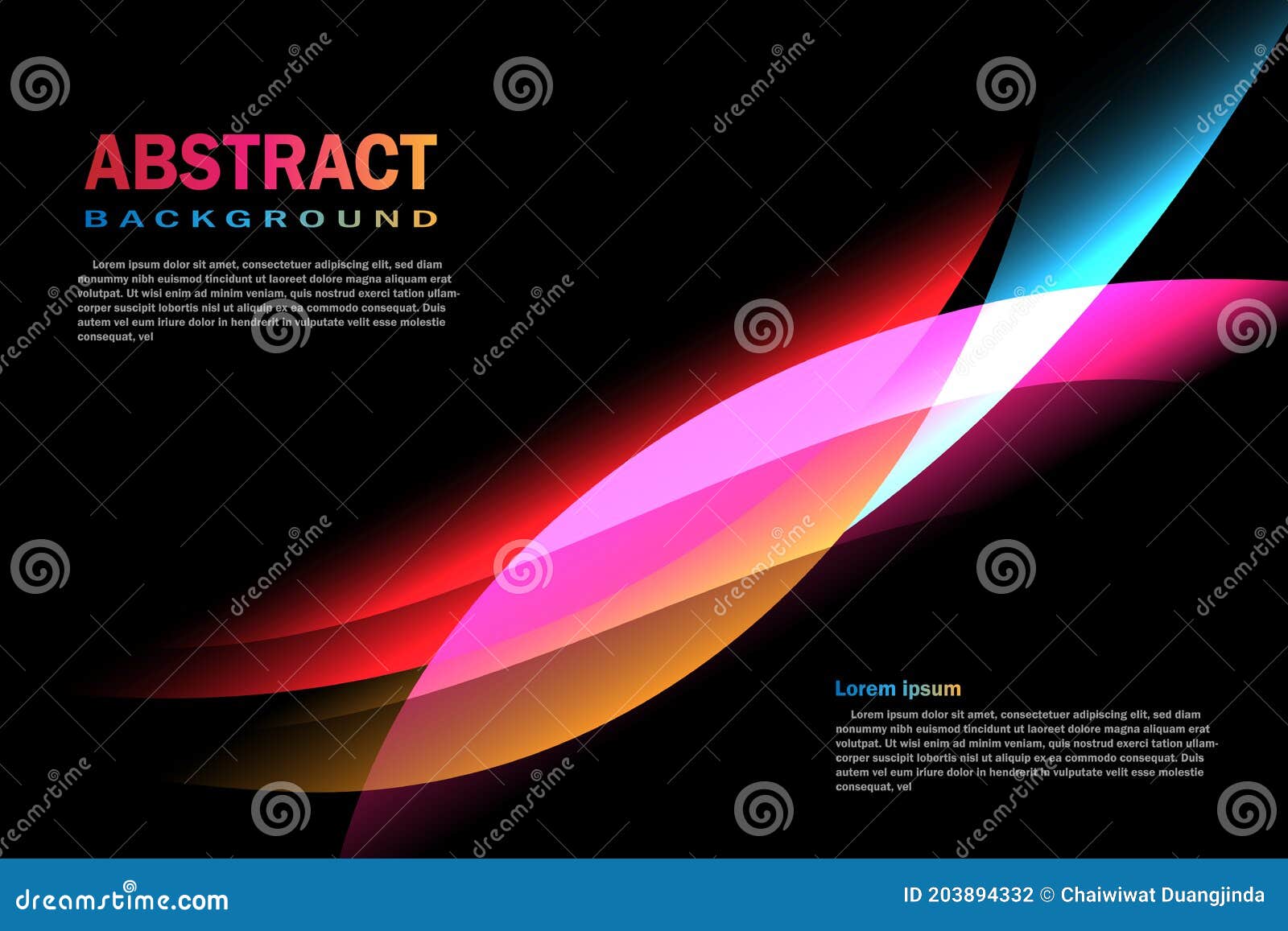 Curved Light is an Abstract Background Stock Vector - Illustration of ...