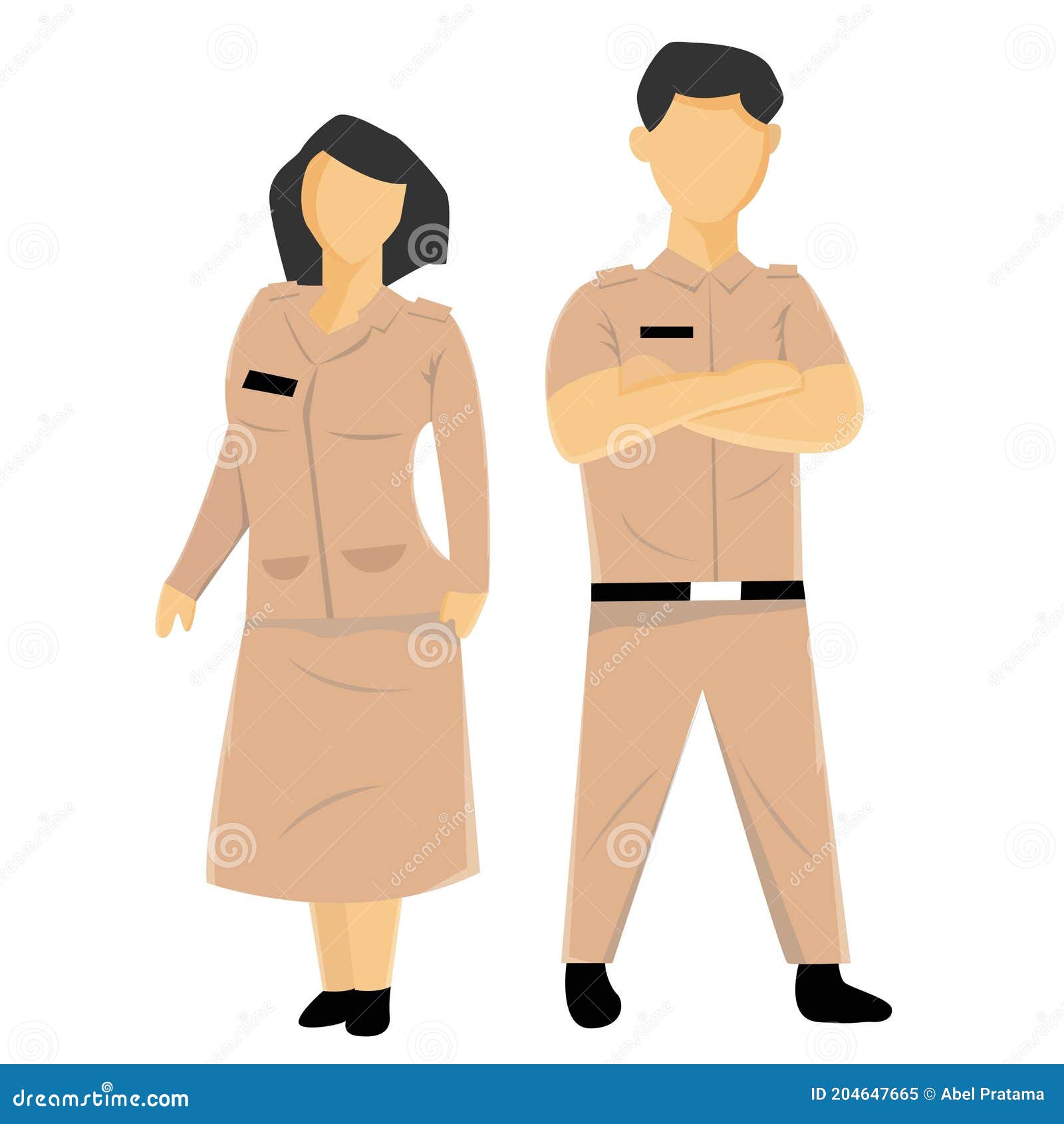 Government Employees Illustration Stock Vector - Illustration of ...