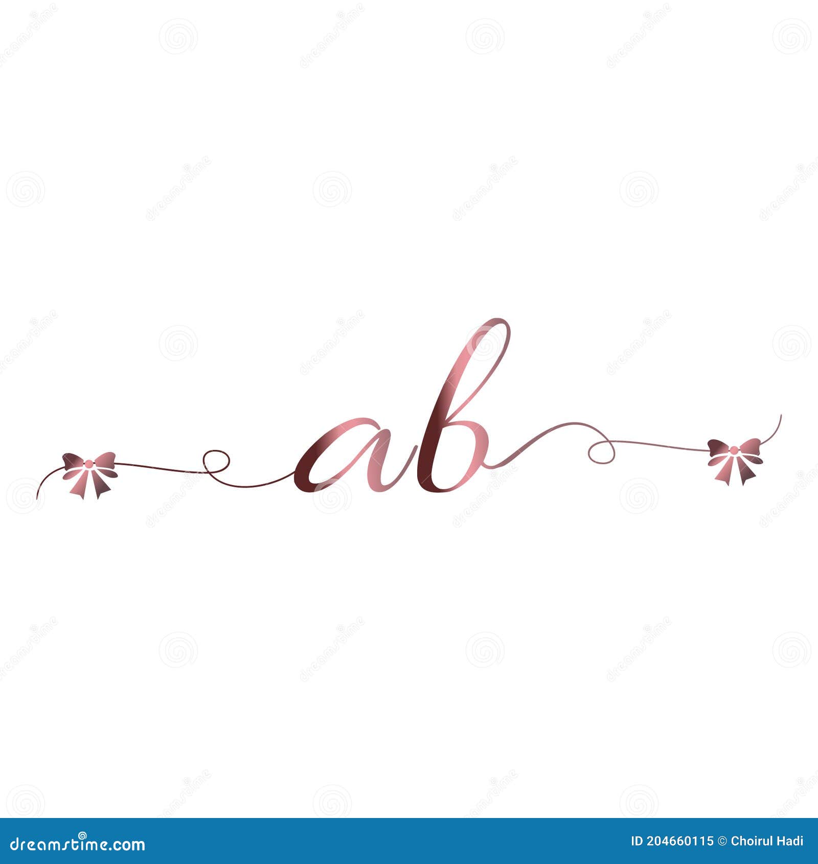 AB Initial Logo Handwriting Modern Luxury Fashion Stock Vector ...