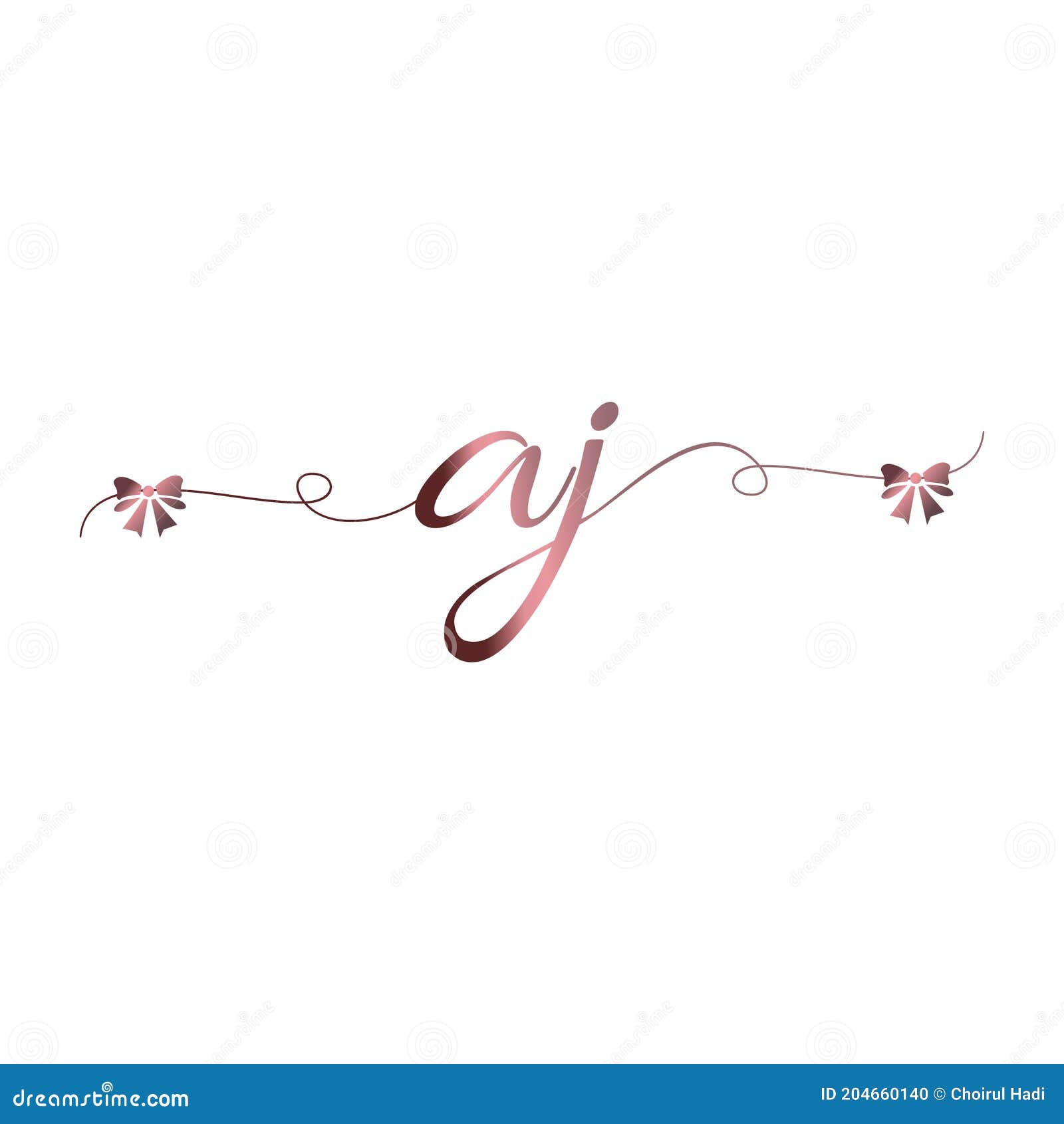 AJ Initial Logo Handwriting Modern Luxury Fashion Stock Vector ...